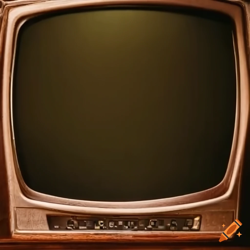 Close up of an old tv screen on Craiyon