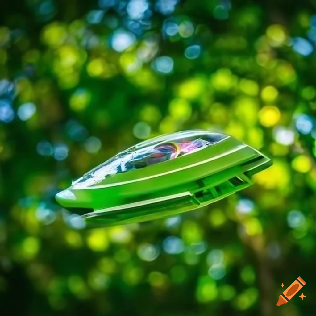 Alien spaceship constructed from living trees and plants with its own ...