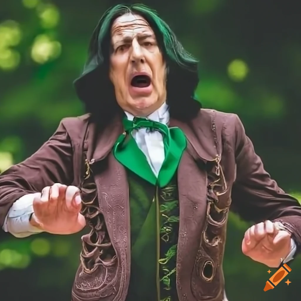 Professor snape in traditional bavarian attire at the lederhosen fest ...