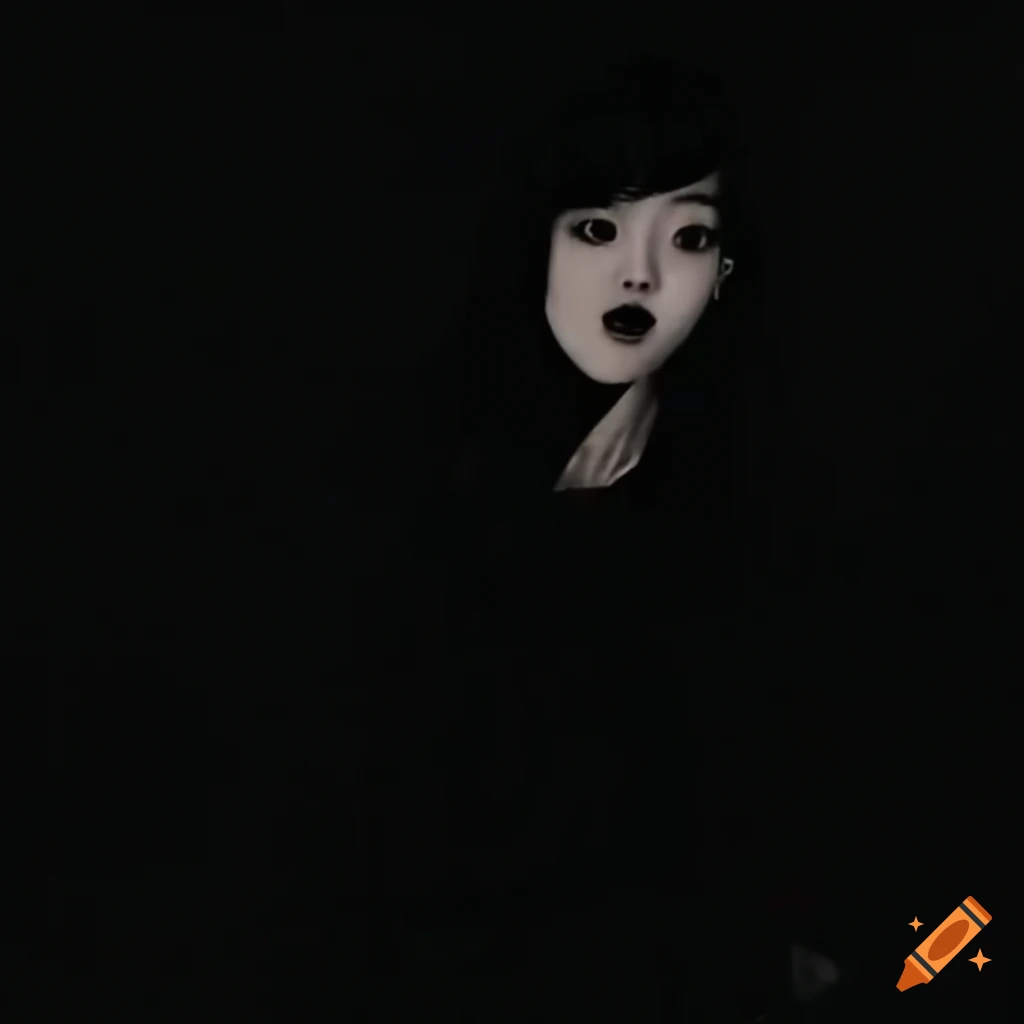 Jisoo in a gloomy and creepy style on Craiyon