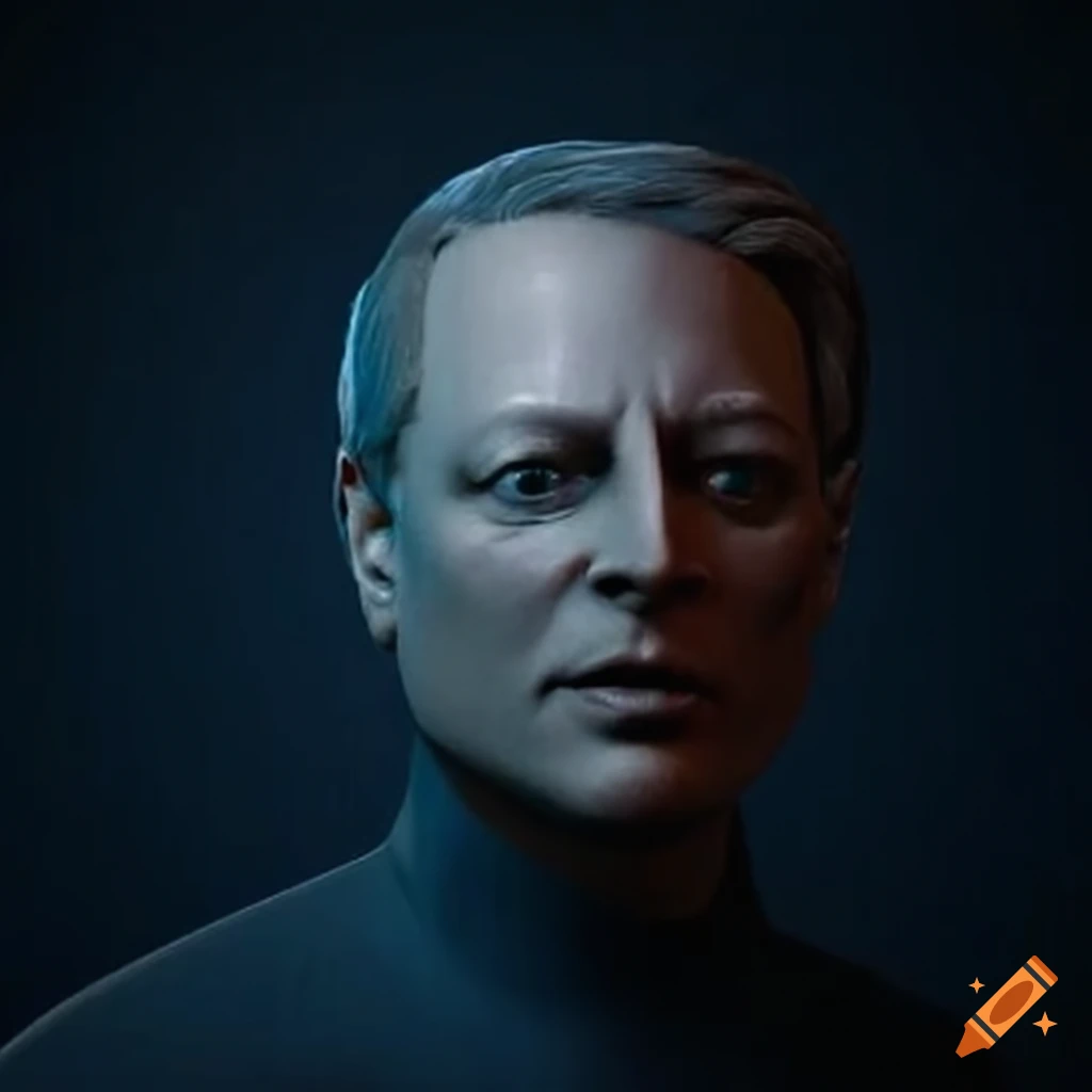 Al gore with half robotic face on Craiyon