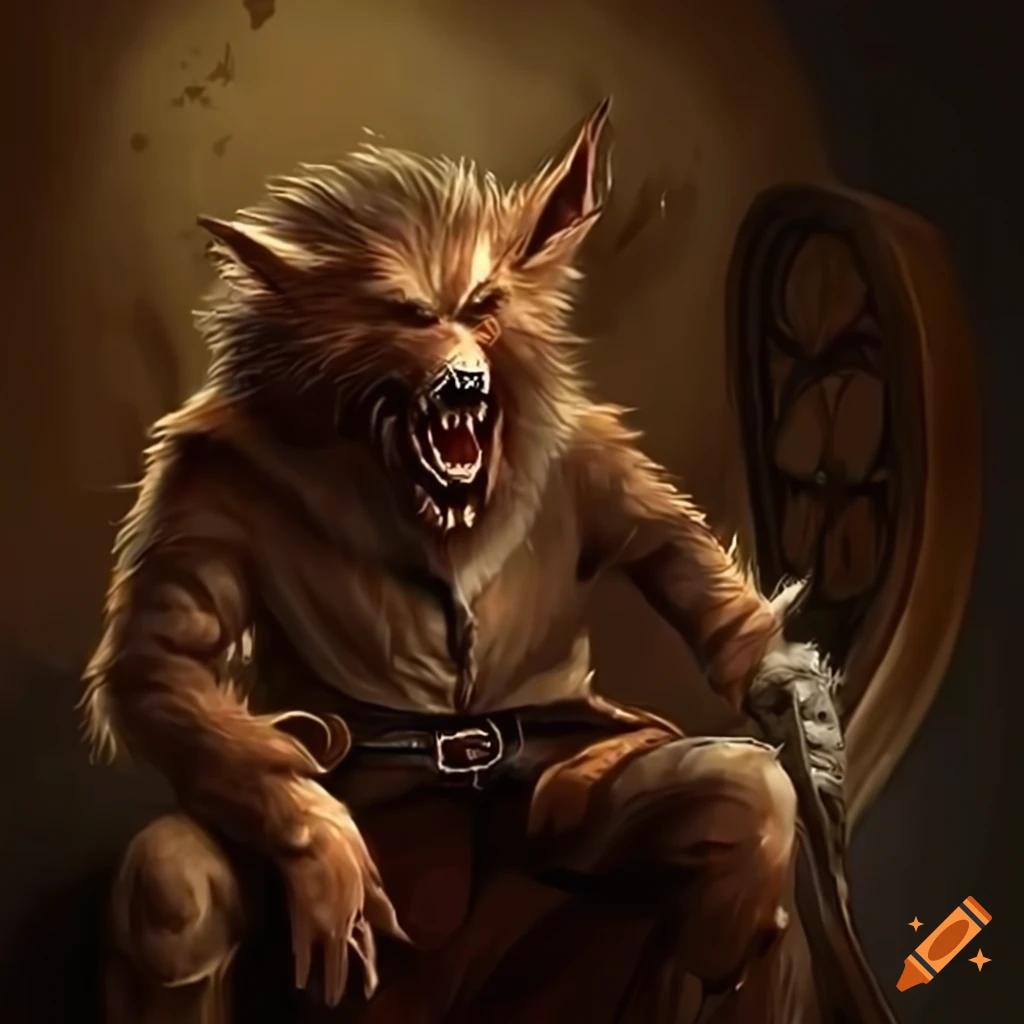 Cowboy werewolf on Craiyon