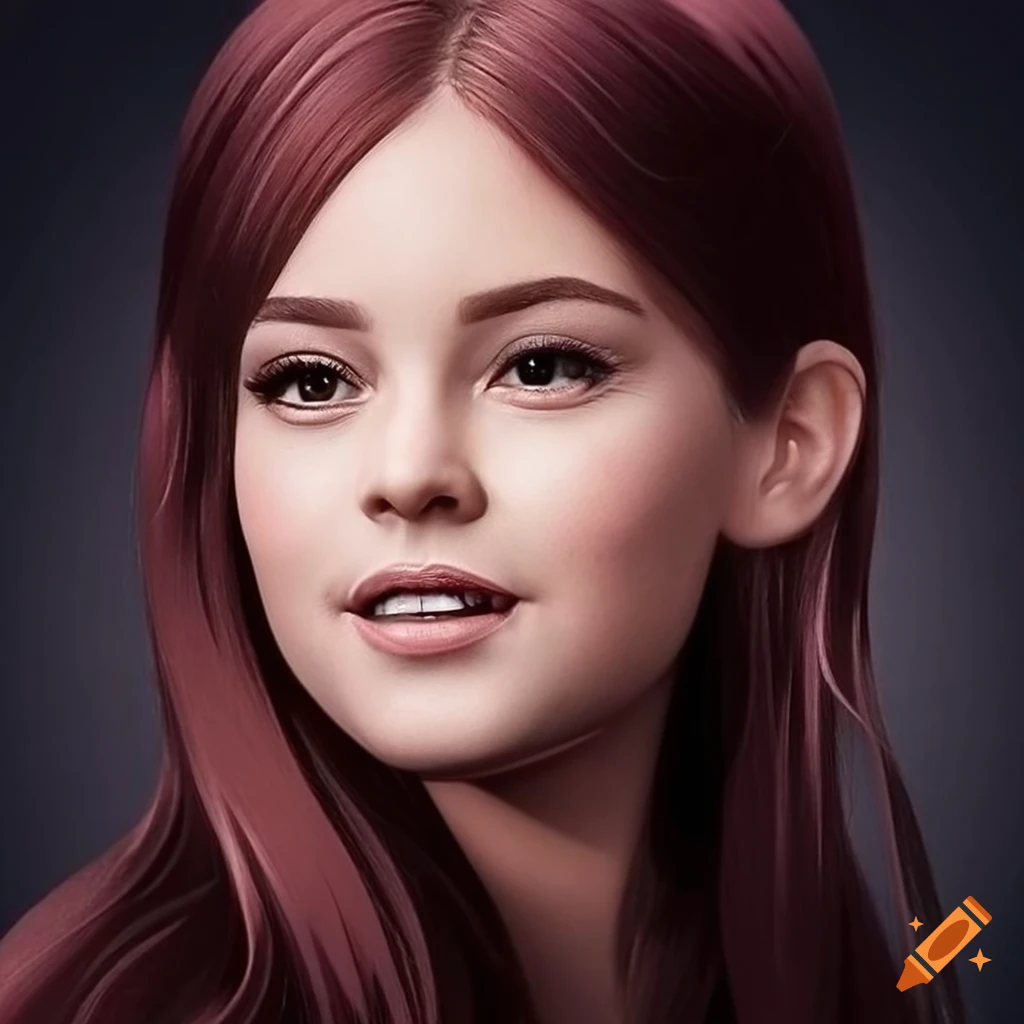 Close-up portrait of Mabel Pines in high-resolution on Craiyon