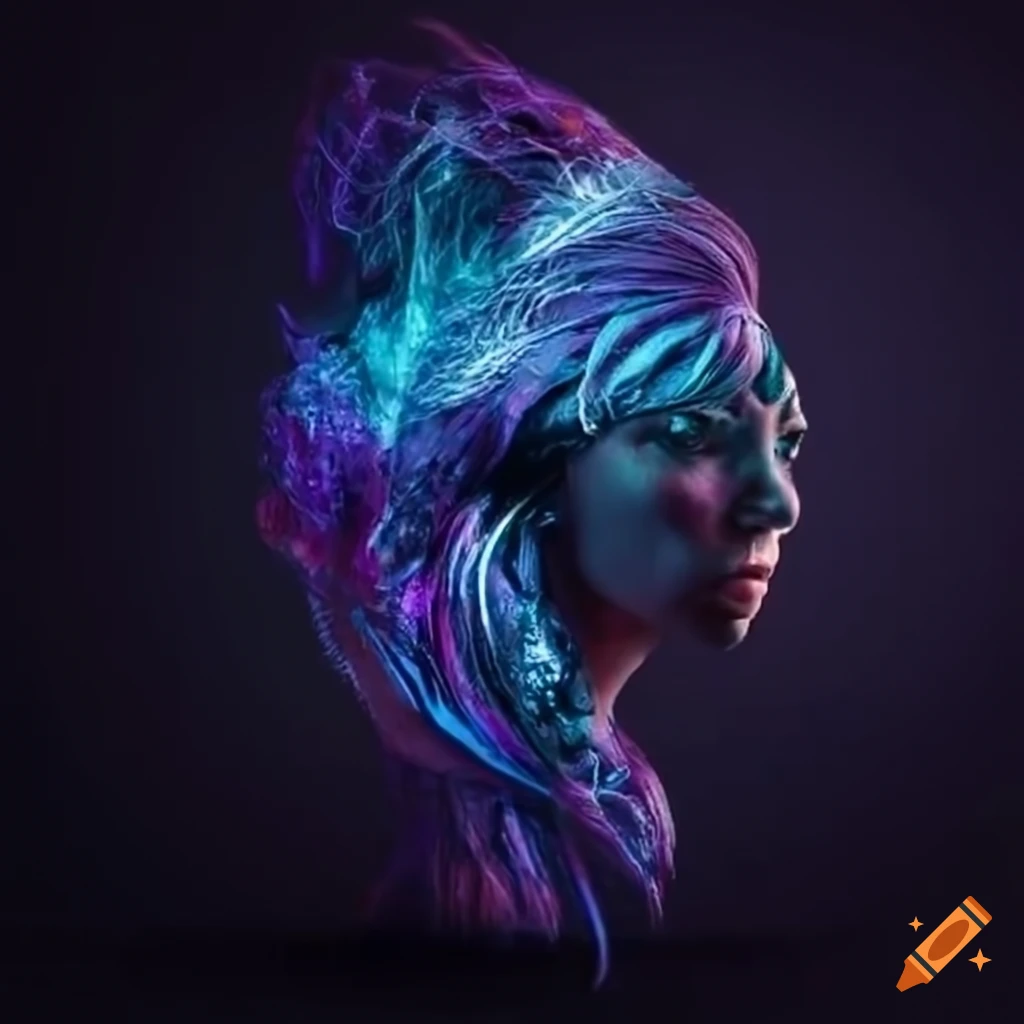 Close-up of a sharp object on Craiyon