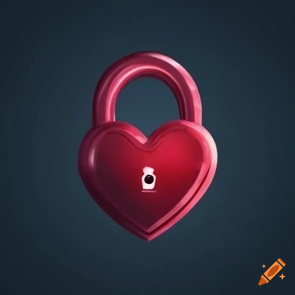 Anime heart padlock on Craiyon