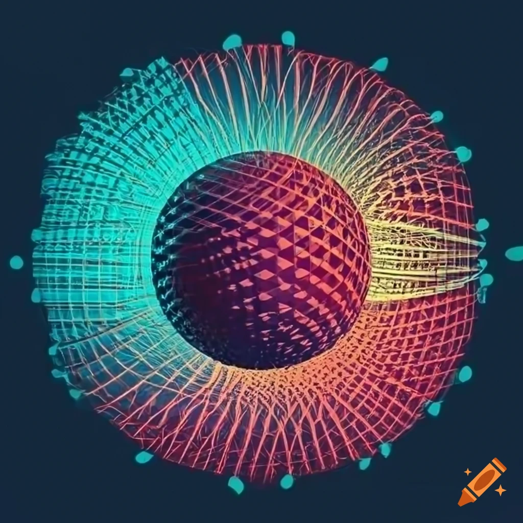 3D retro-futuristic geometric shapes and designs on Craiyon