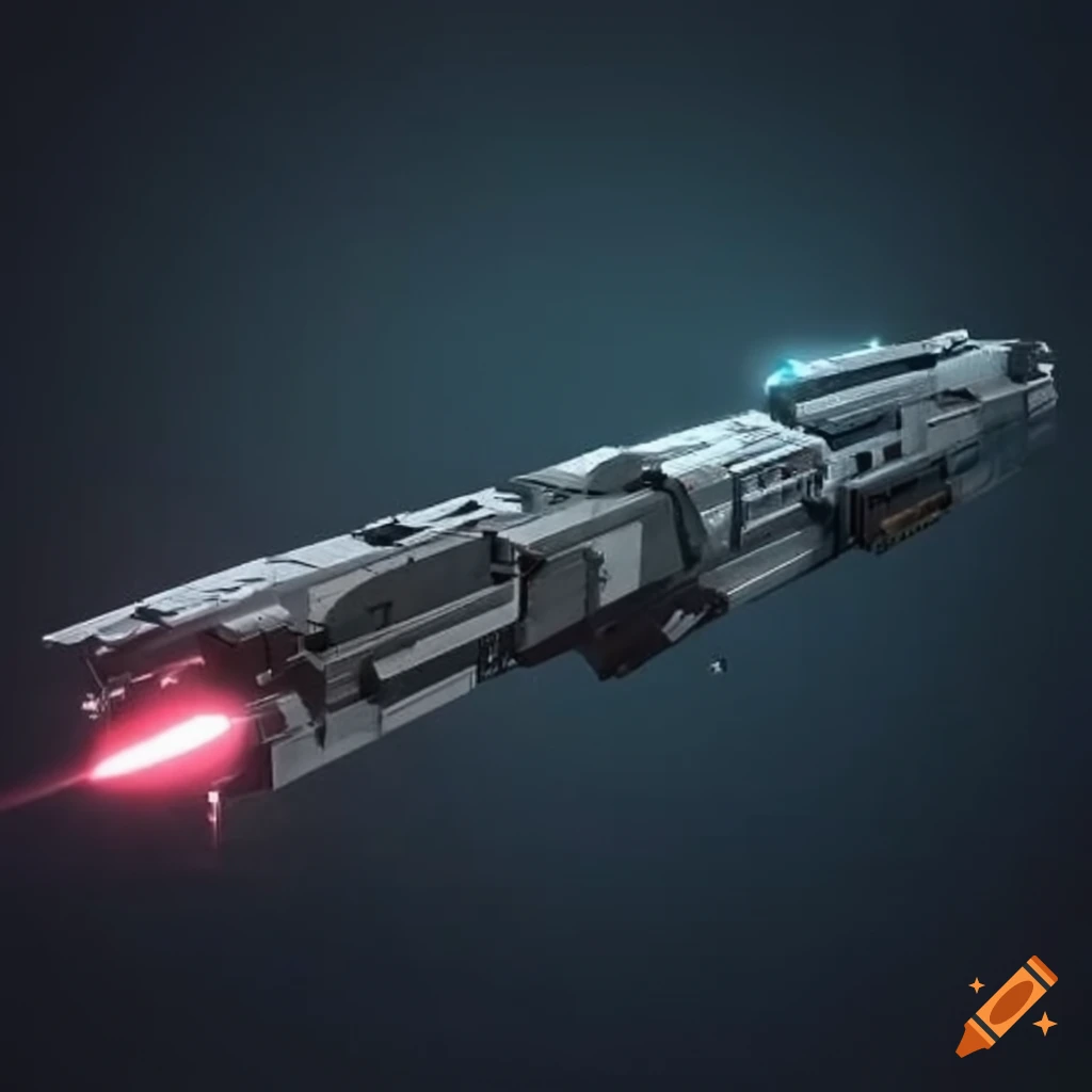Realistic spaceship with gravity generation and projectile weapons on ...