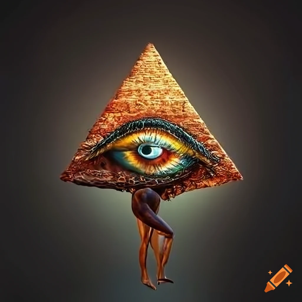 Hyperrealism art of pineal gland third eye and egyptian symbol on ...