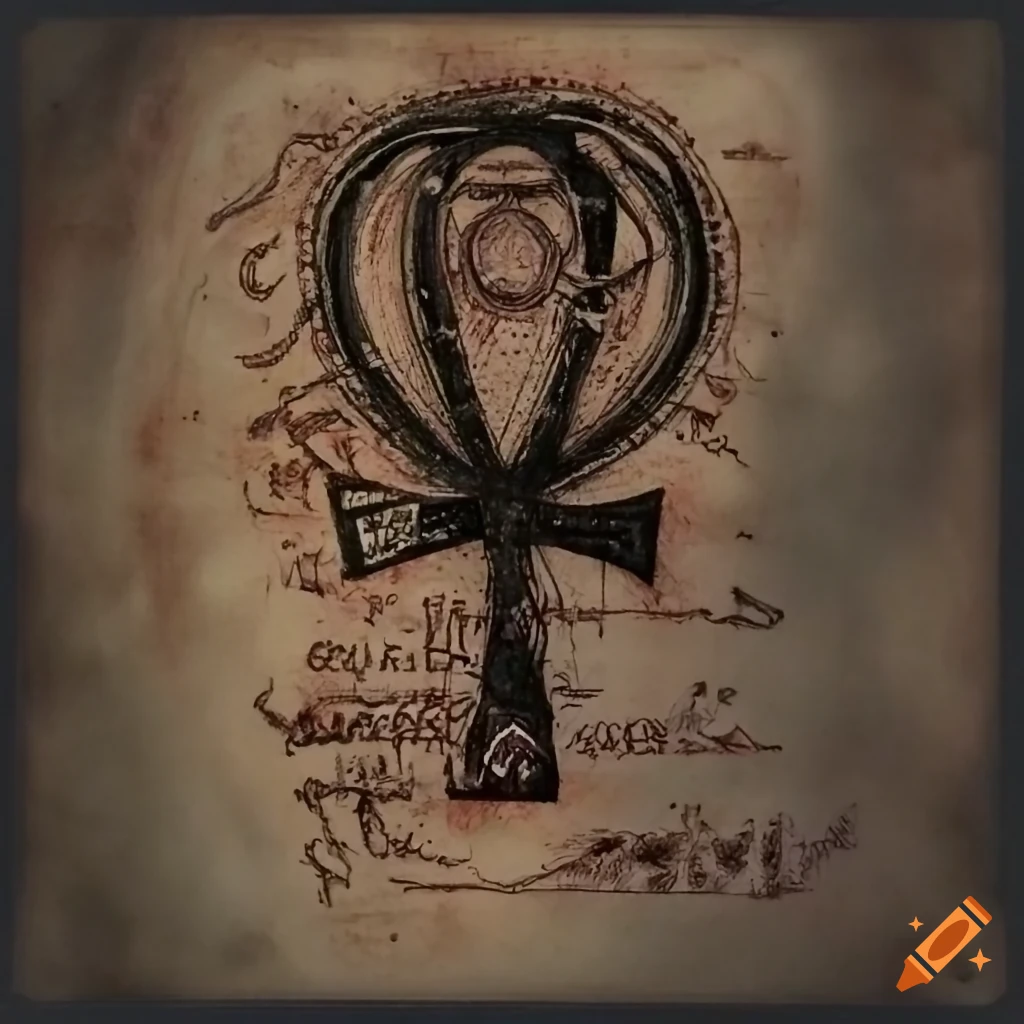 Ankh symbol and equation on a page from the Evil Dead Necronomicon on ...