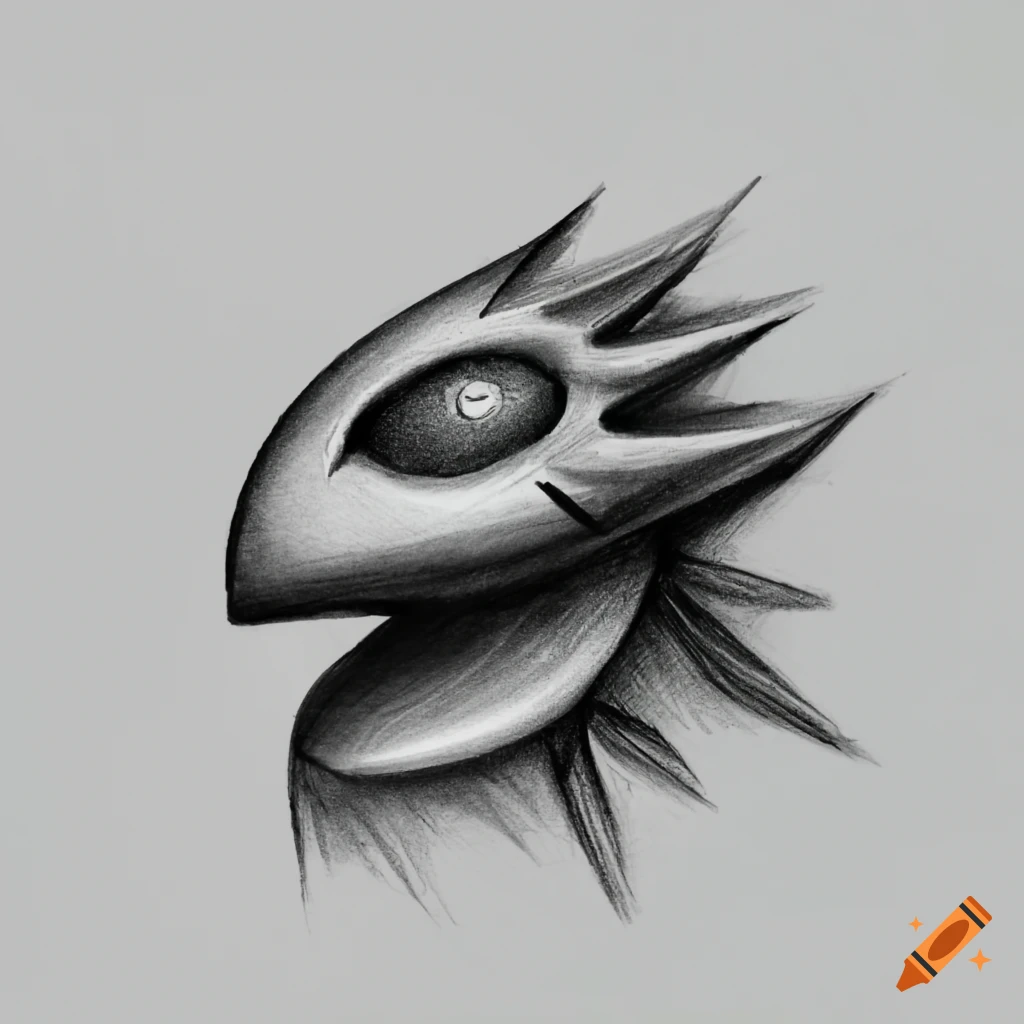 Protogen sketch on Craiyon