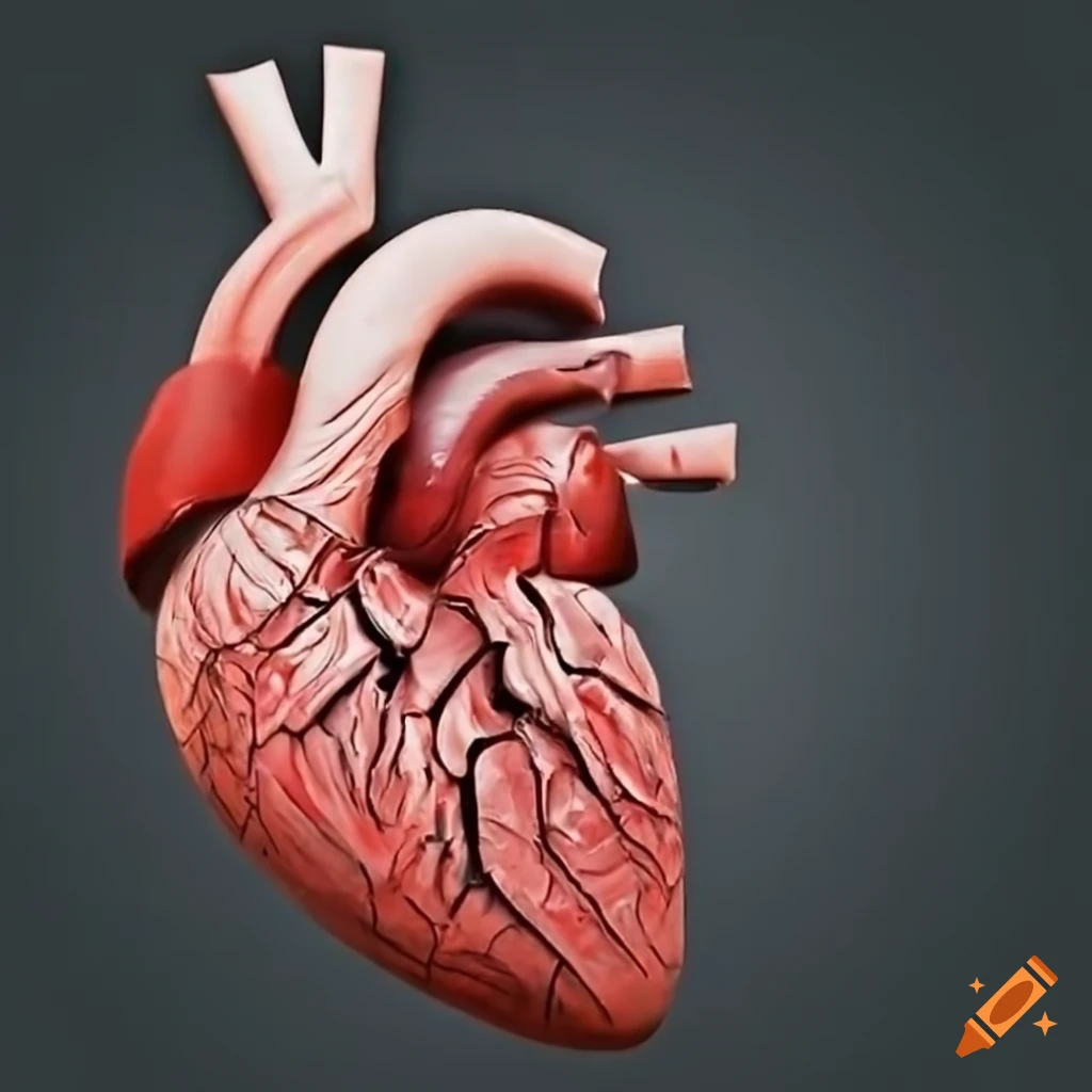 Shattered human heart in pieces on Craiyon