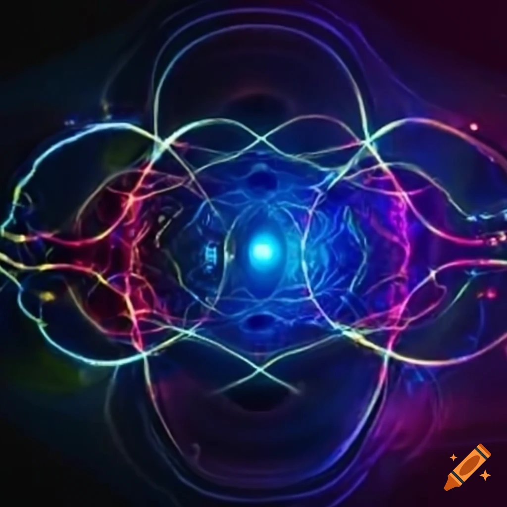 Abstract representation of quantum concept on Craiyon