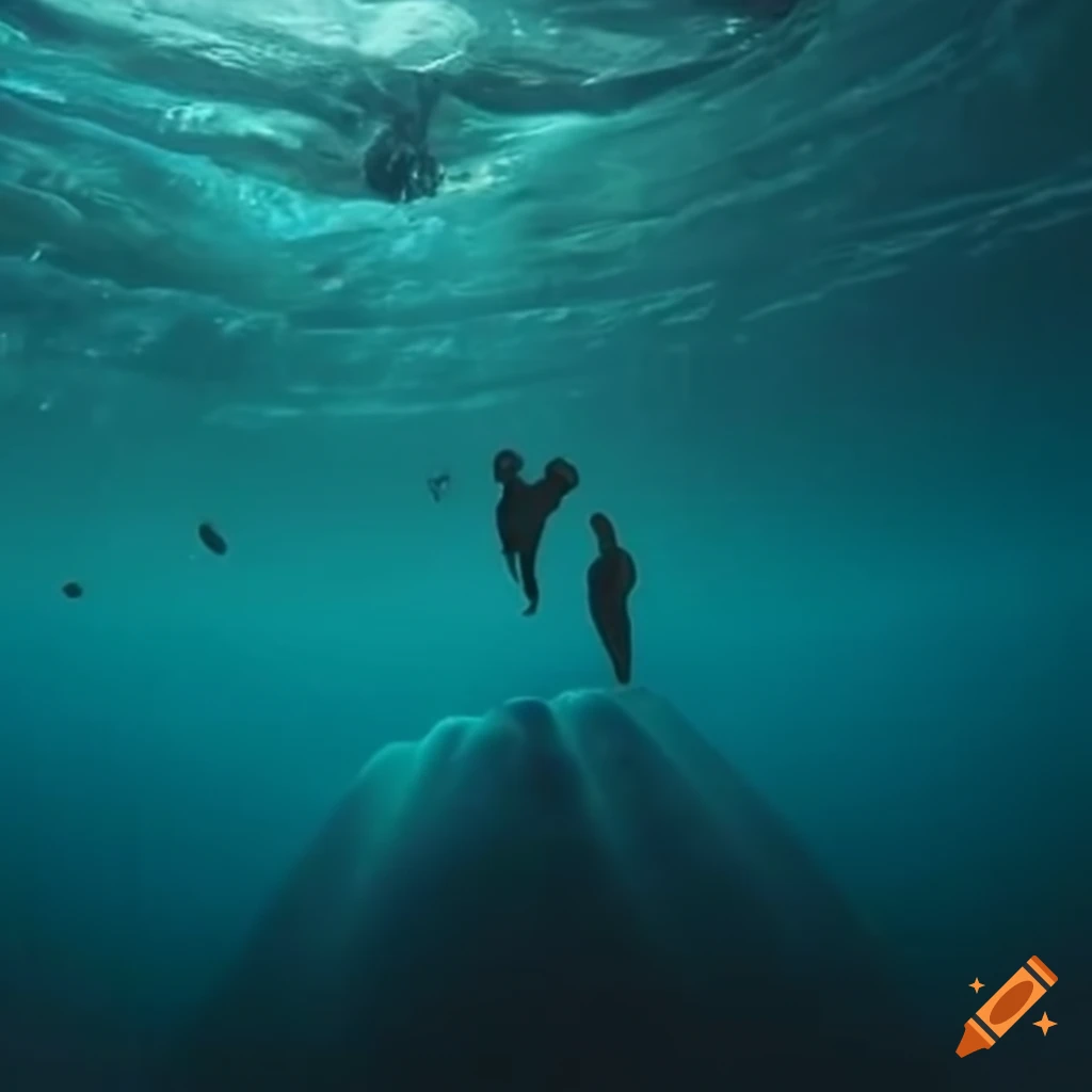 Underwater scene on Craiyon