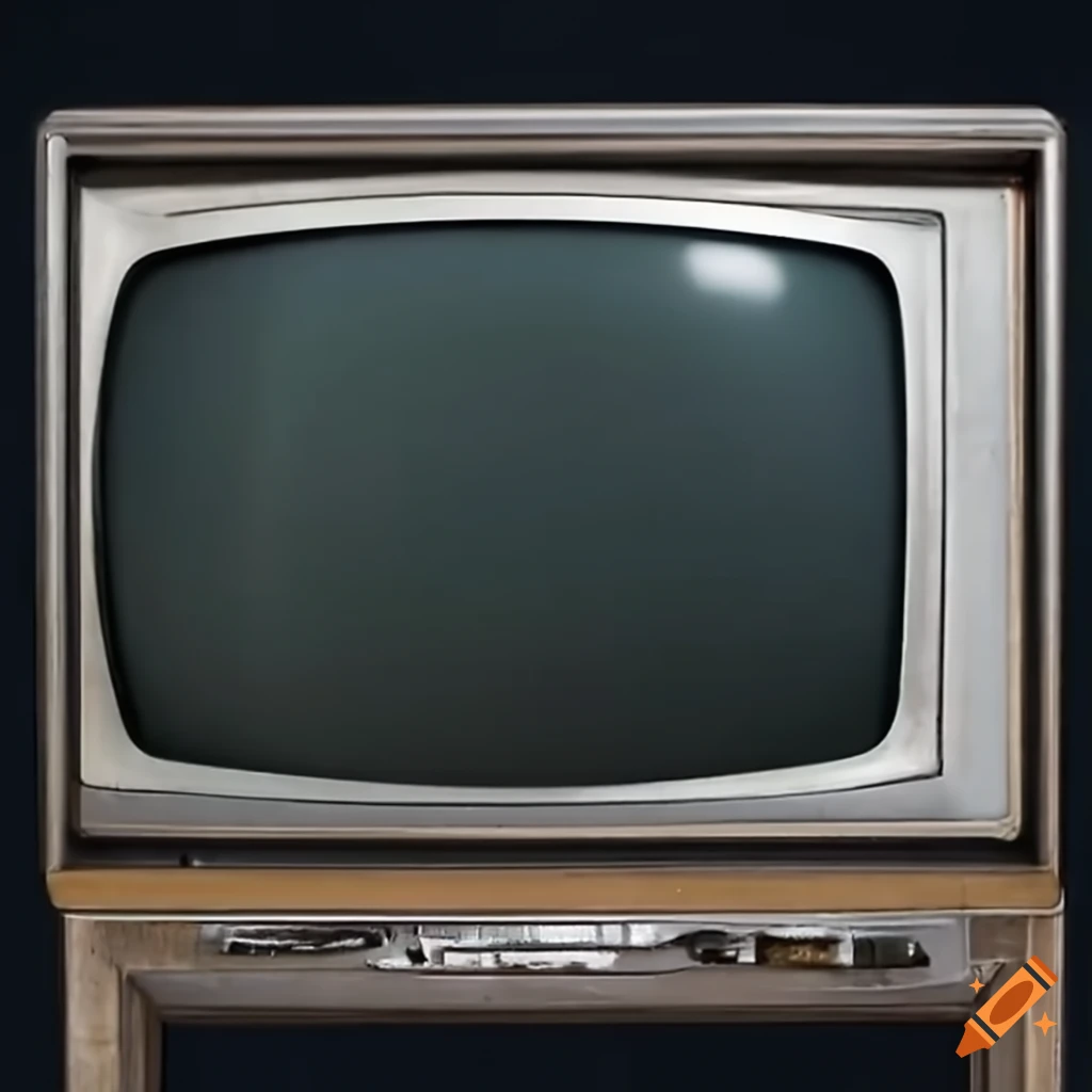 Old tv close up front view on Craiyon