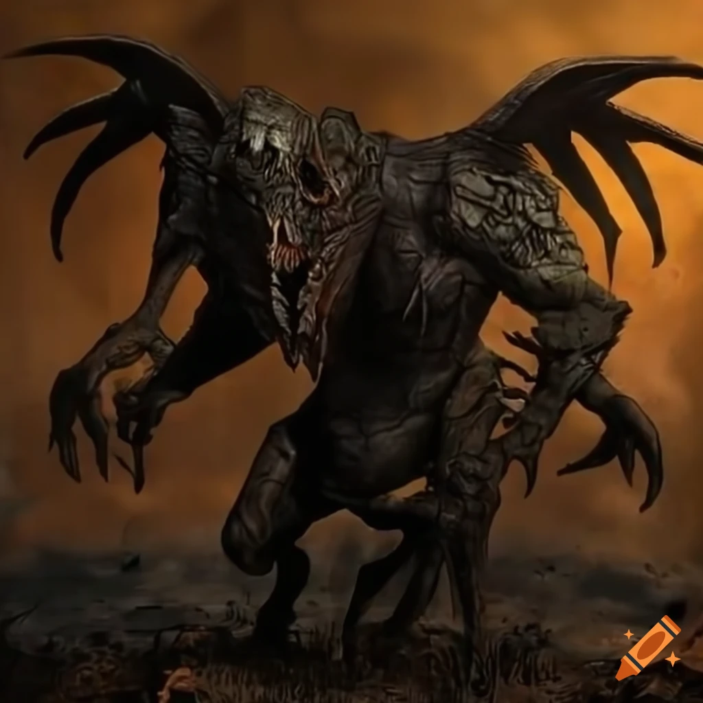 Deathclaw creature on Craiyon