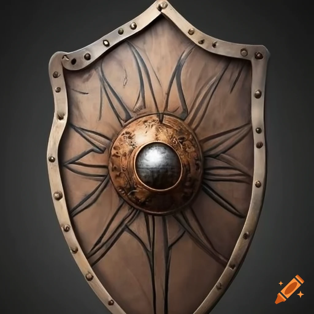 Mace engraved shield on Craiyon