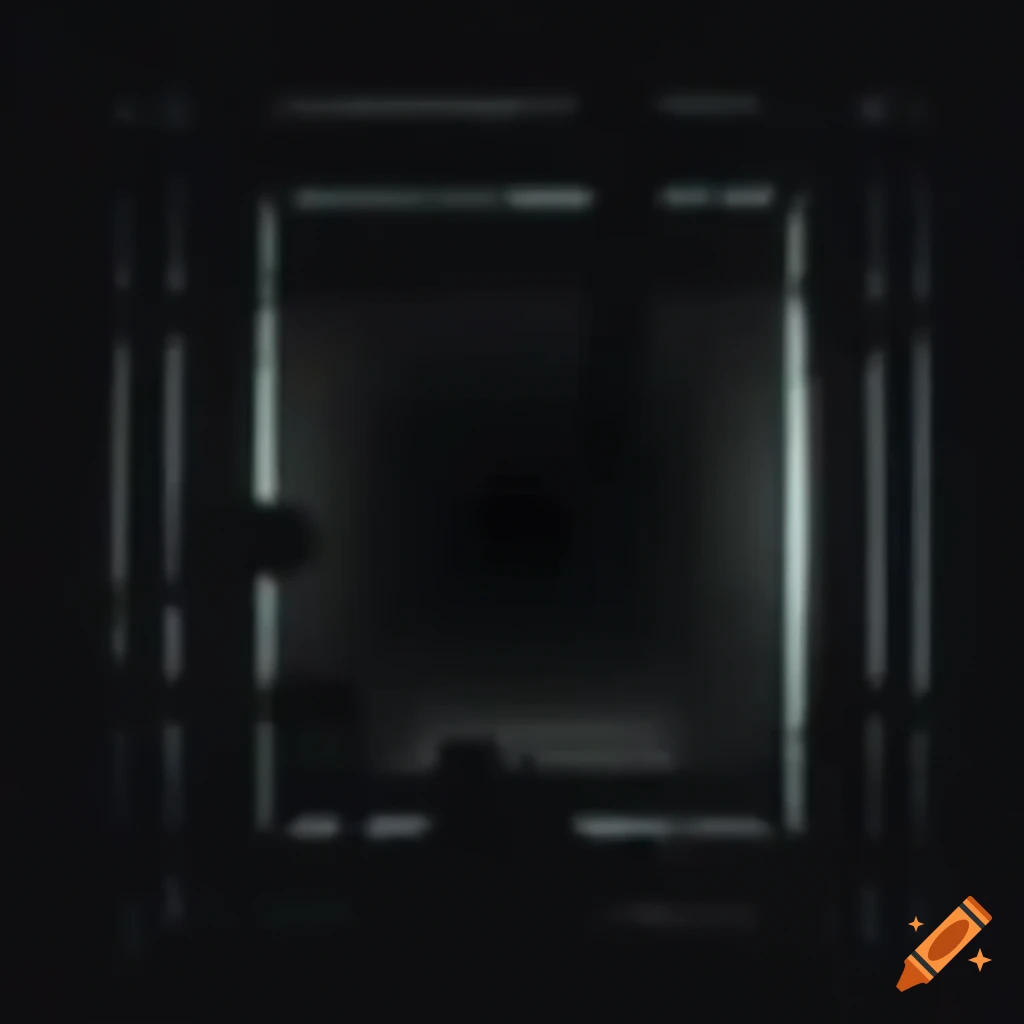 Blurry and dark realistic anomaly in CCTV monitor style on Craiyon