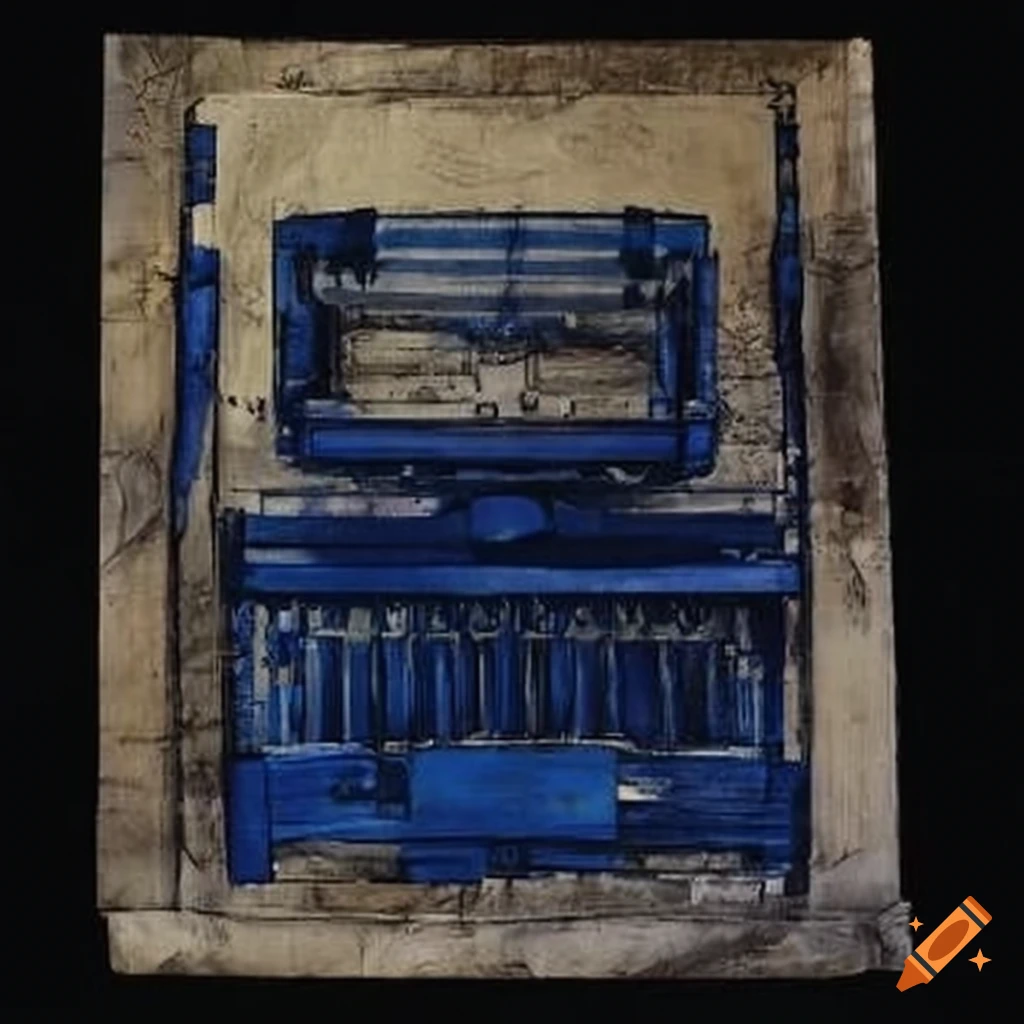 Blueprint for a time machine on Craiyon