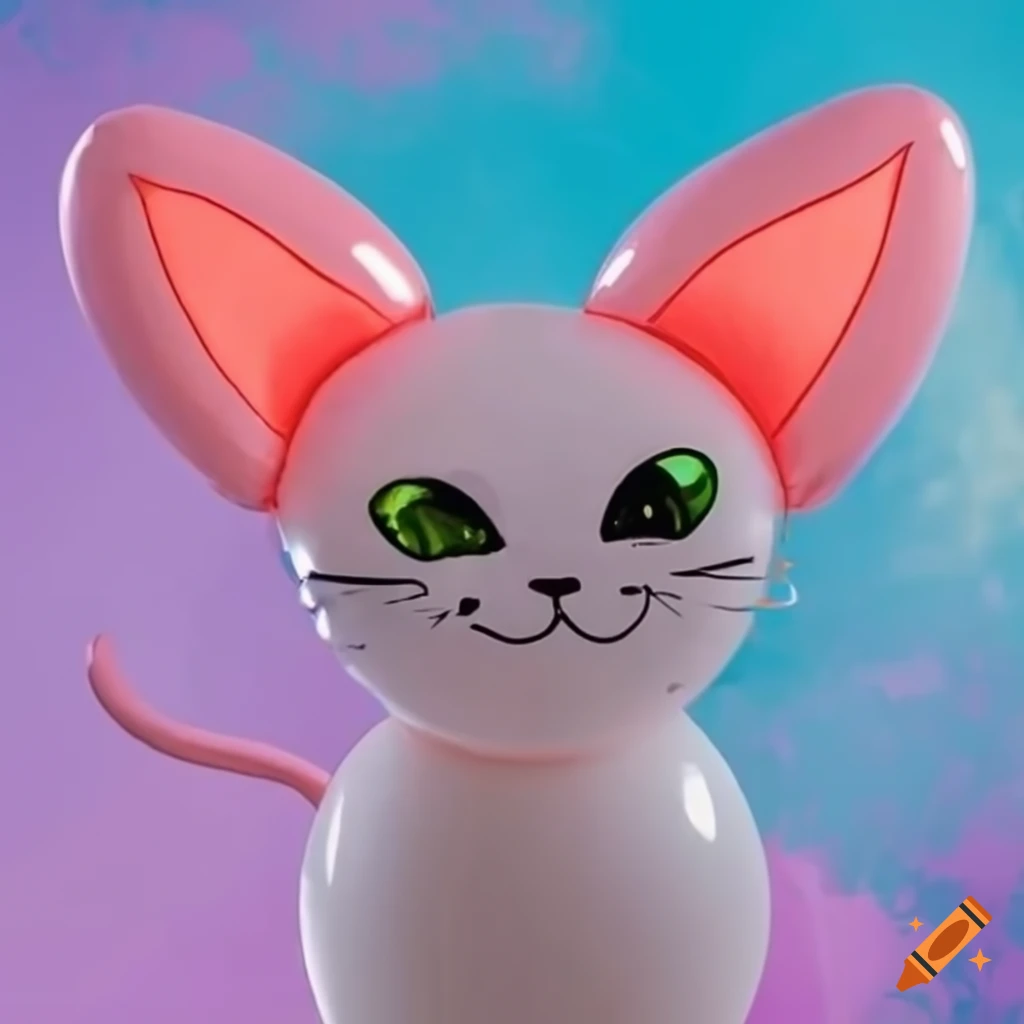 Big balloon with giant cat ears on Craiyon