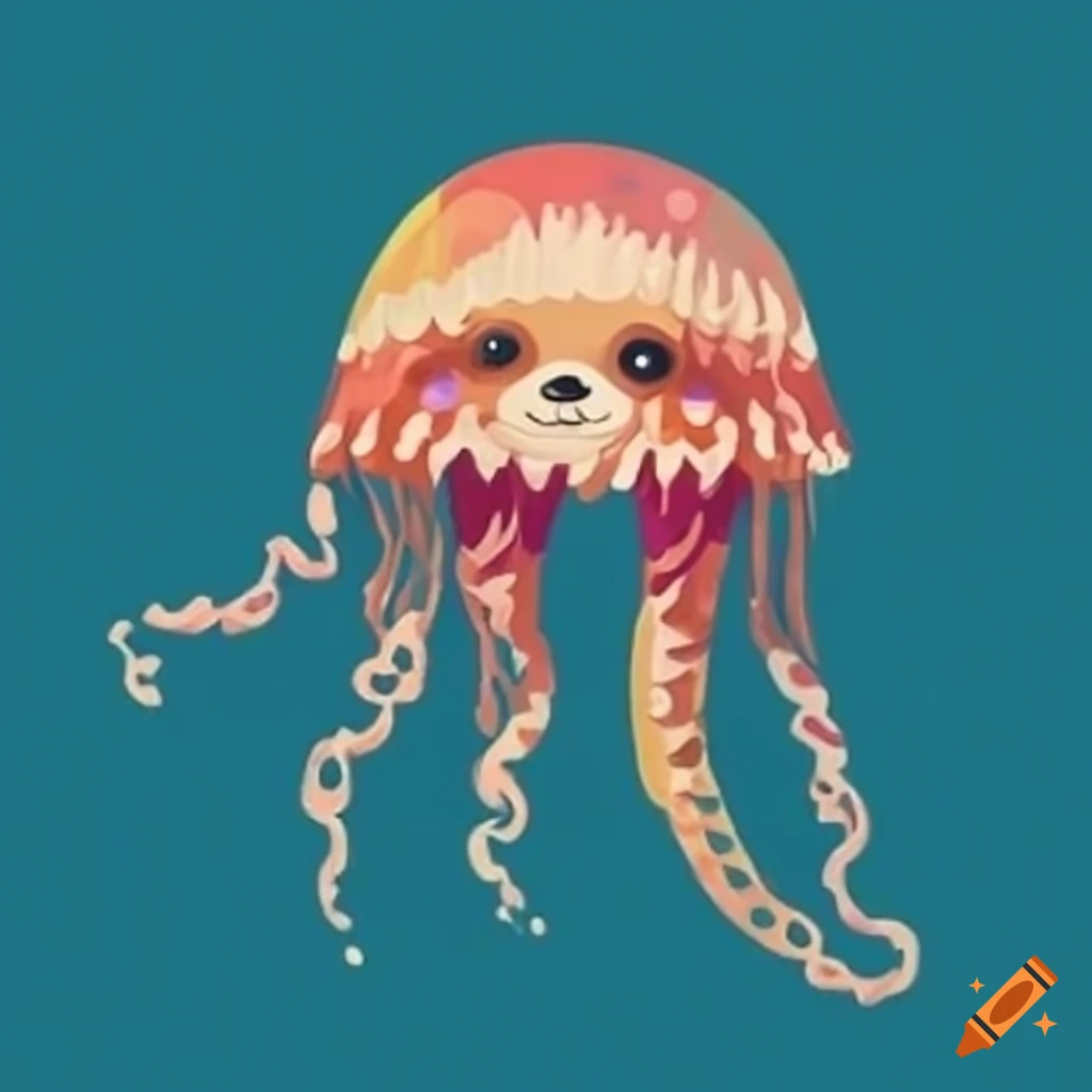 Jellyfish-sloth hybrid creature on Craiyon