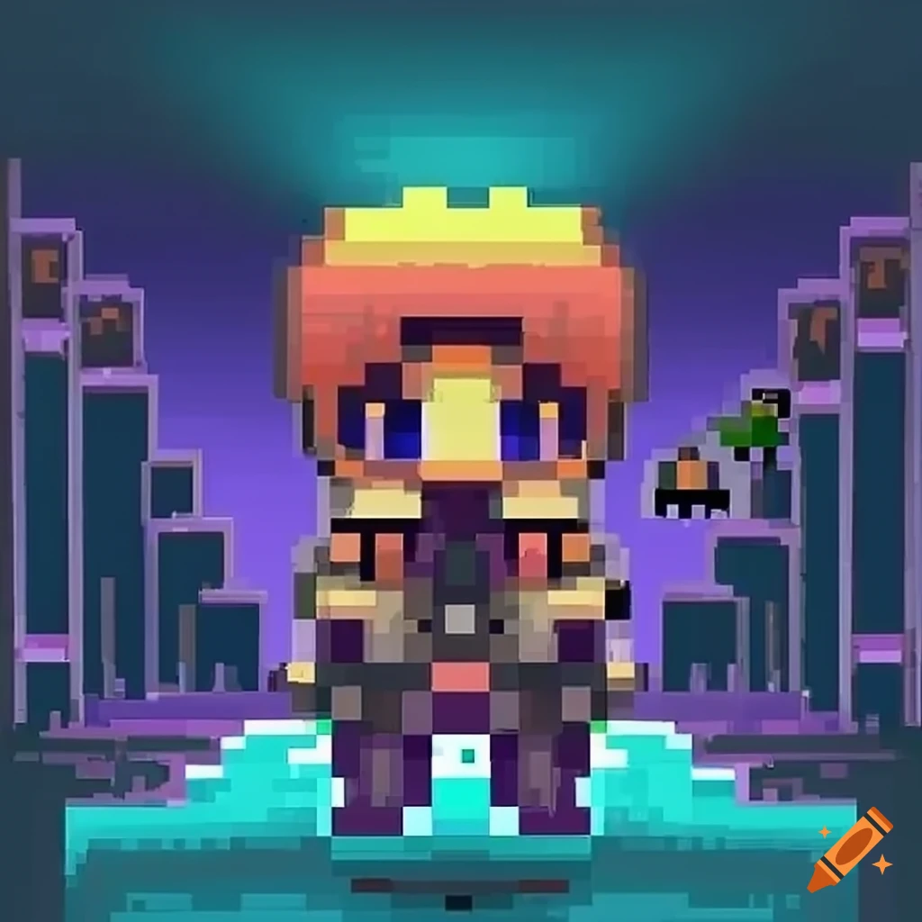 8-bit video game on Craiyon