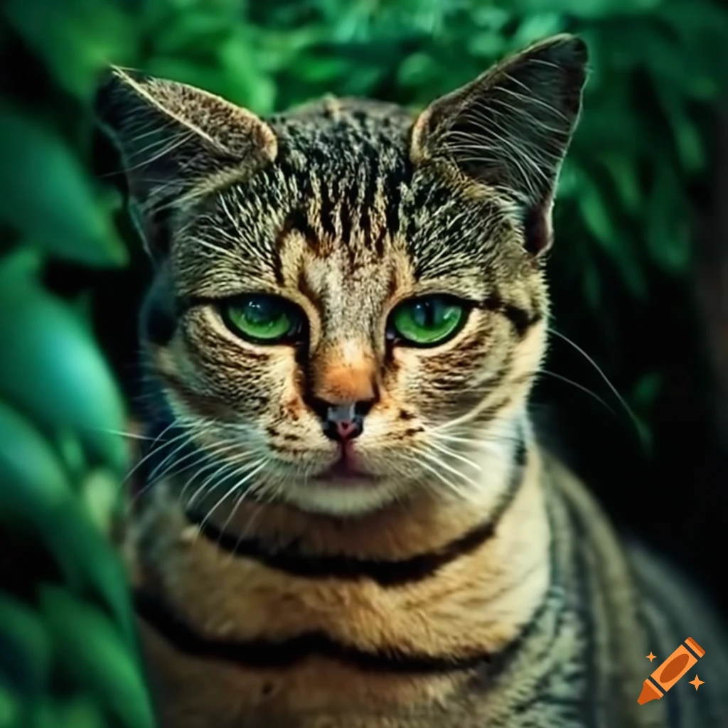 Cats exploring the front yard on Craiyon