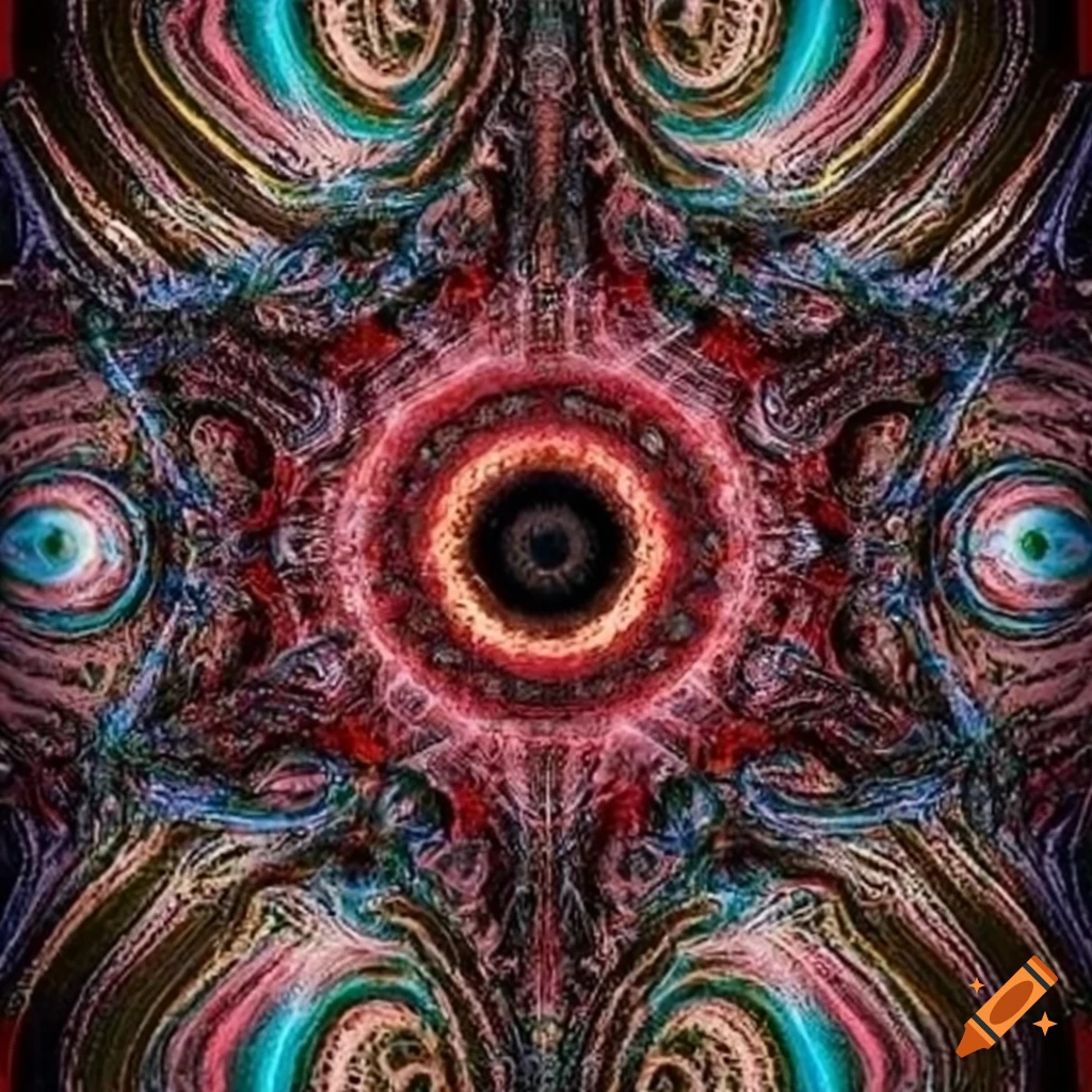 Abstract representation of chaos on Craiyon