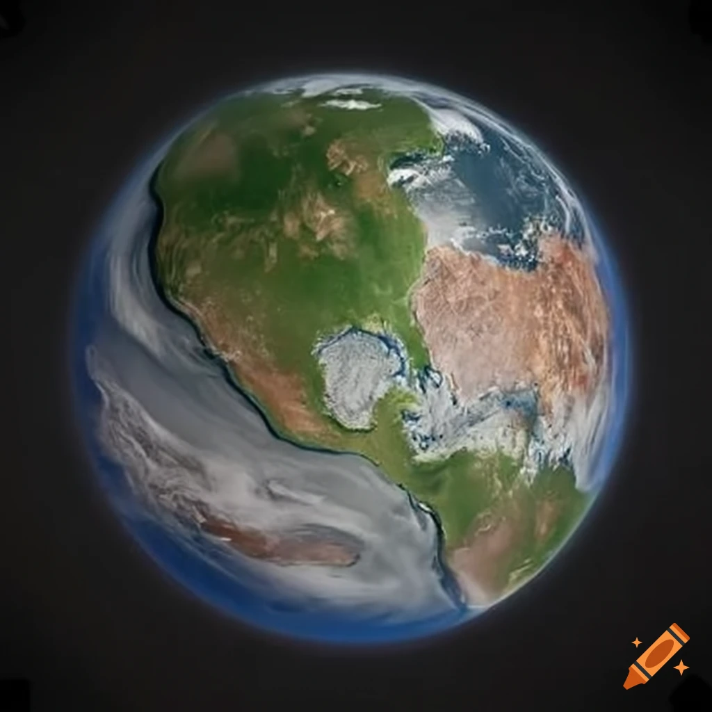 Deteriorated earth due to acid on Craiyon