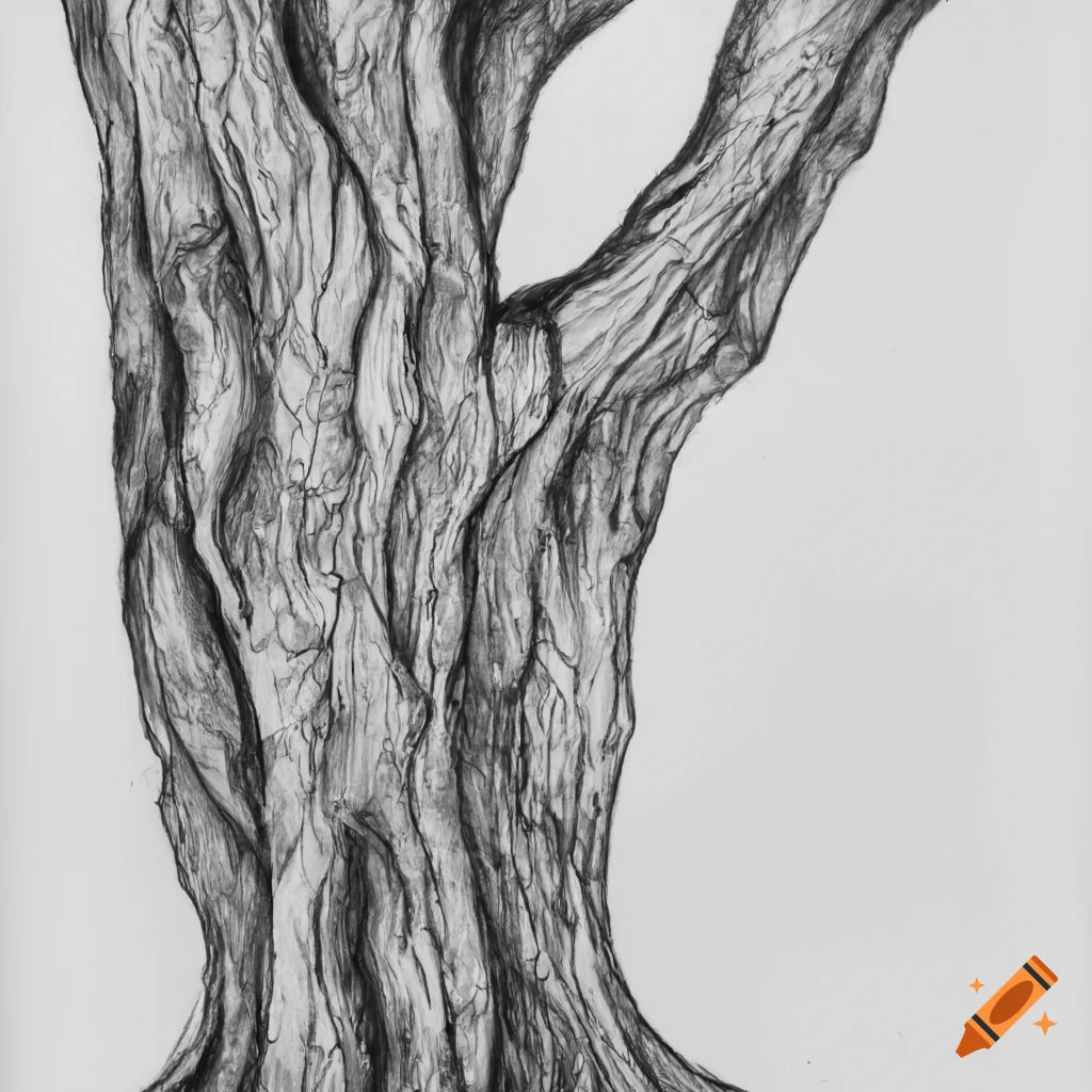 Twisted tree trunk on Craiyon