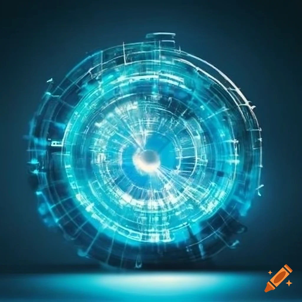 Physics and electrical engineering theme for LinkedIn cover on Craiyon