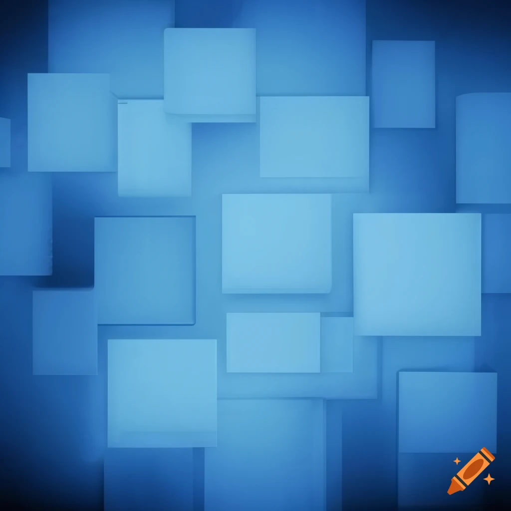 Abstract blue grayscale background with textured white squares on Craiyon