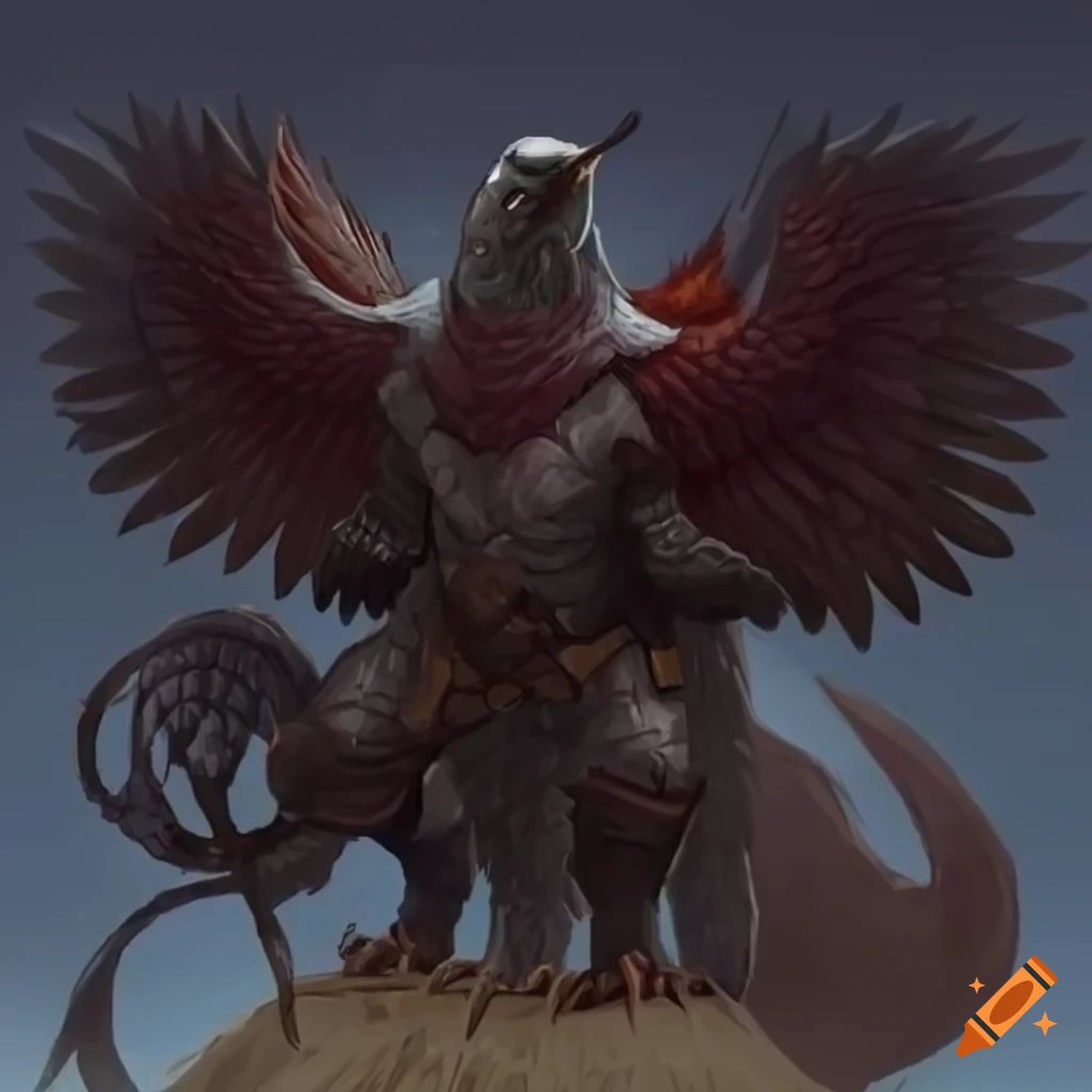 Dungeons and dragons aarakocra rogue spy on Craiyon