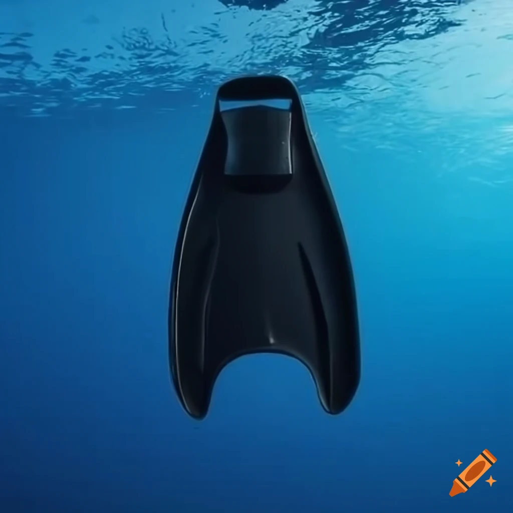 Swimming fins prototype with v rails on Craiyon