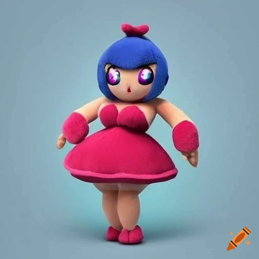 Plump female plush toy made with high-quality fabrics and expert ...