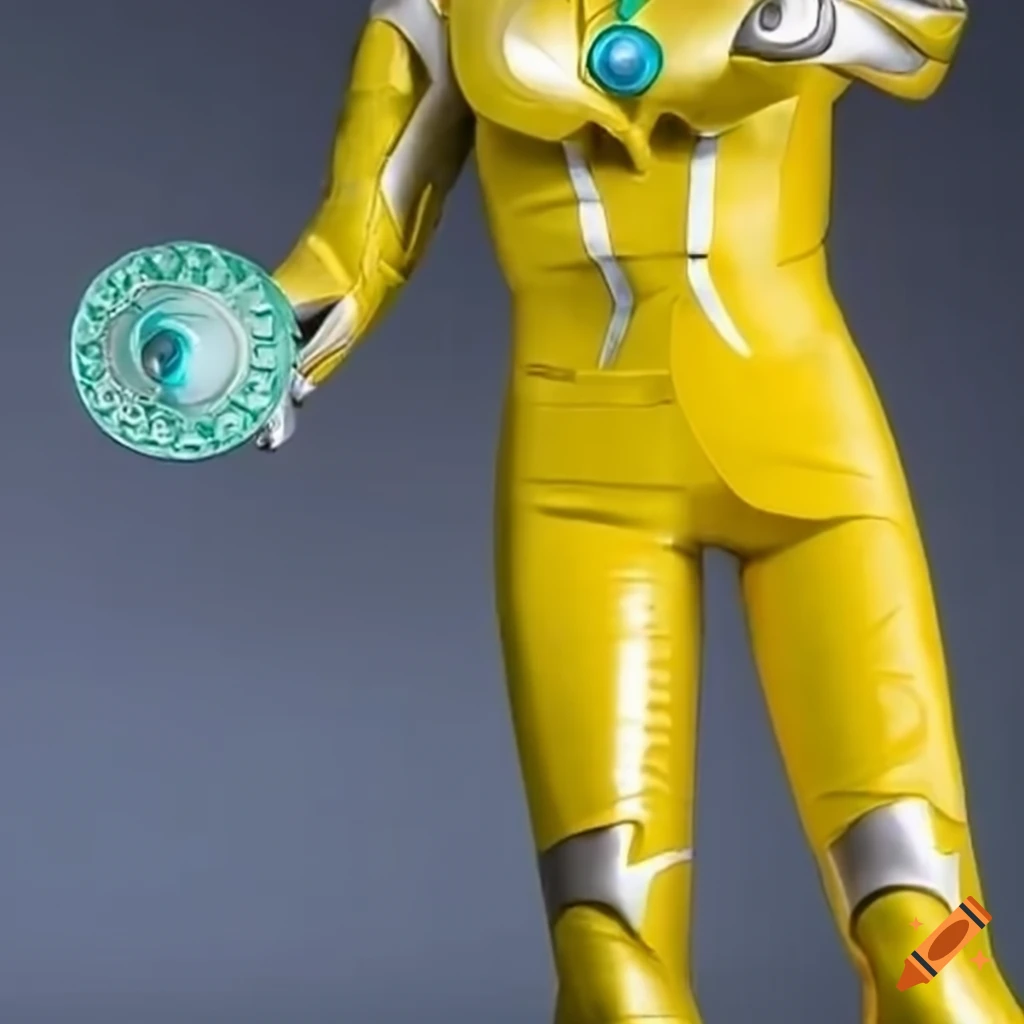 Iconic yellow and green Ultraman suit on Craiyon