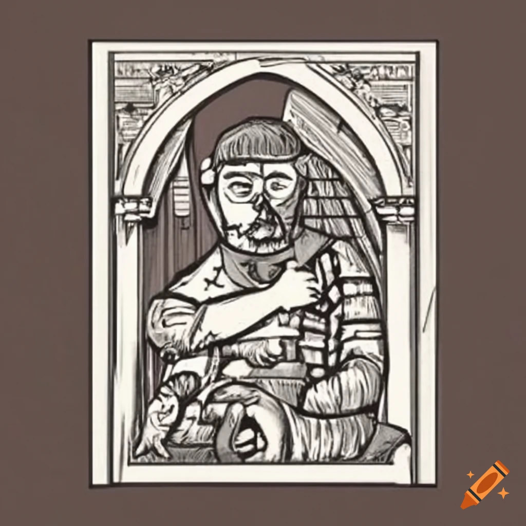 Medieval woodcut with a gothic aesthetic on Craiyon