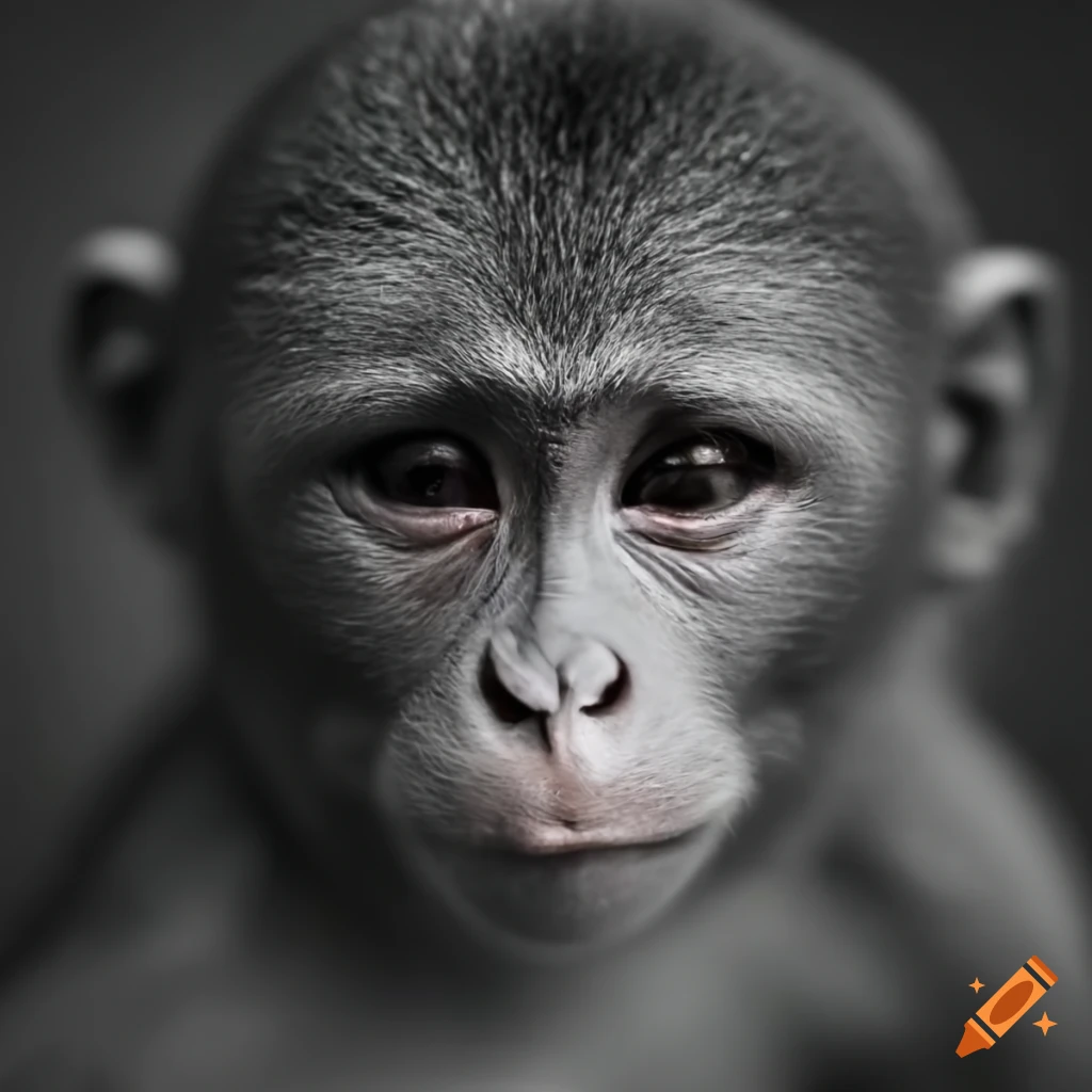 Monkeys peeking out from inside walls on Craiyon