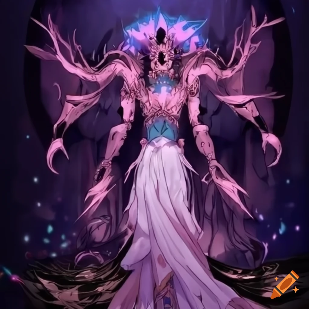 Anime style depiction of gods and goddesses on Craiyon