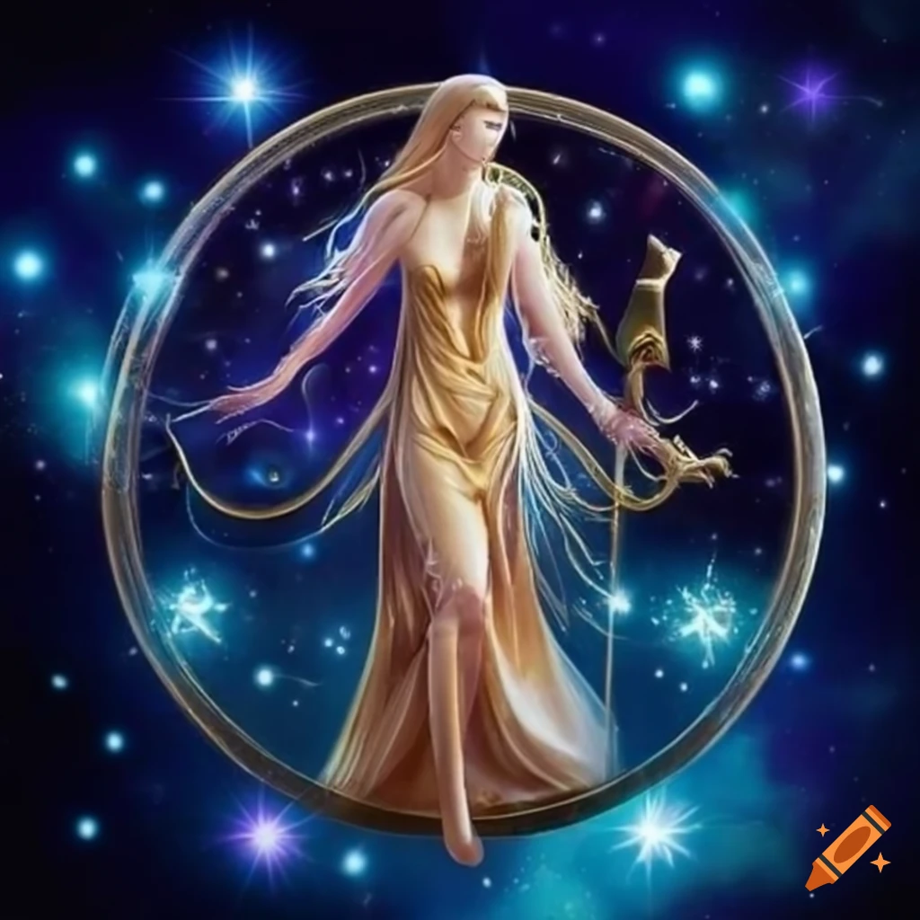 Virgo zodiac sign illustration on Craiyon