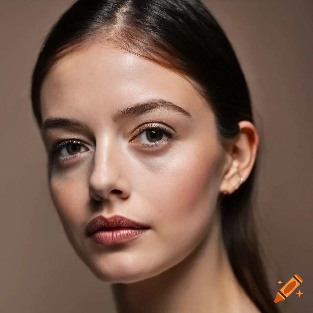 Close-up high definition studio portrait with detailed lighting and ...