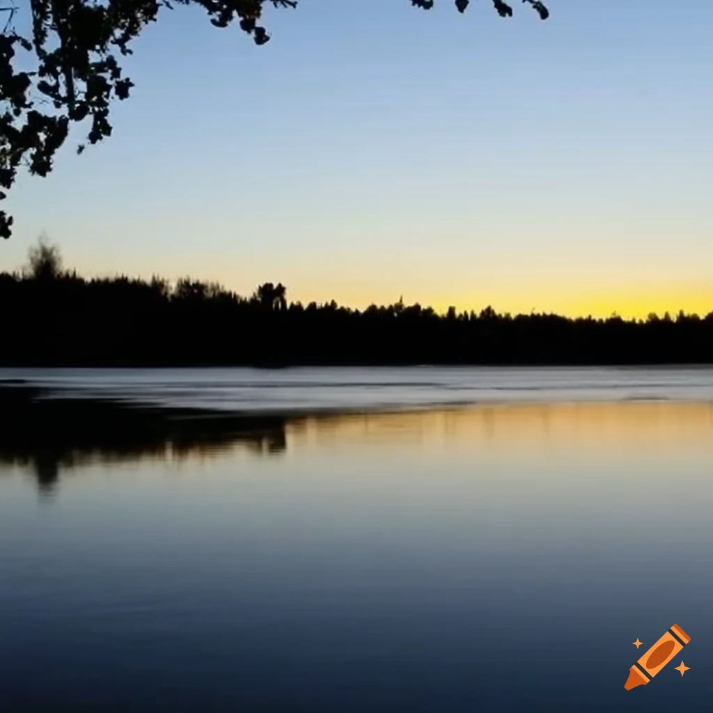 Lake view on Craiyon