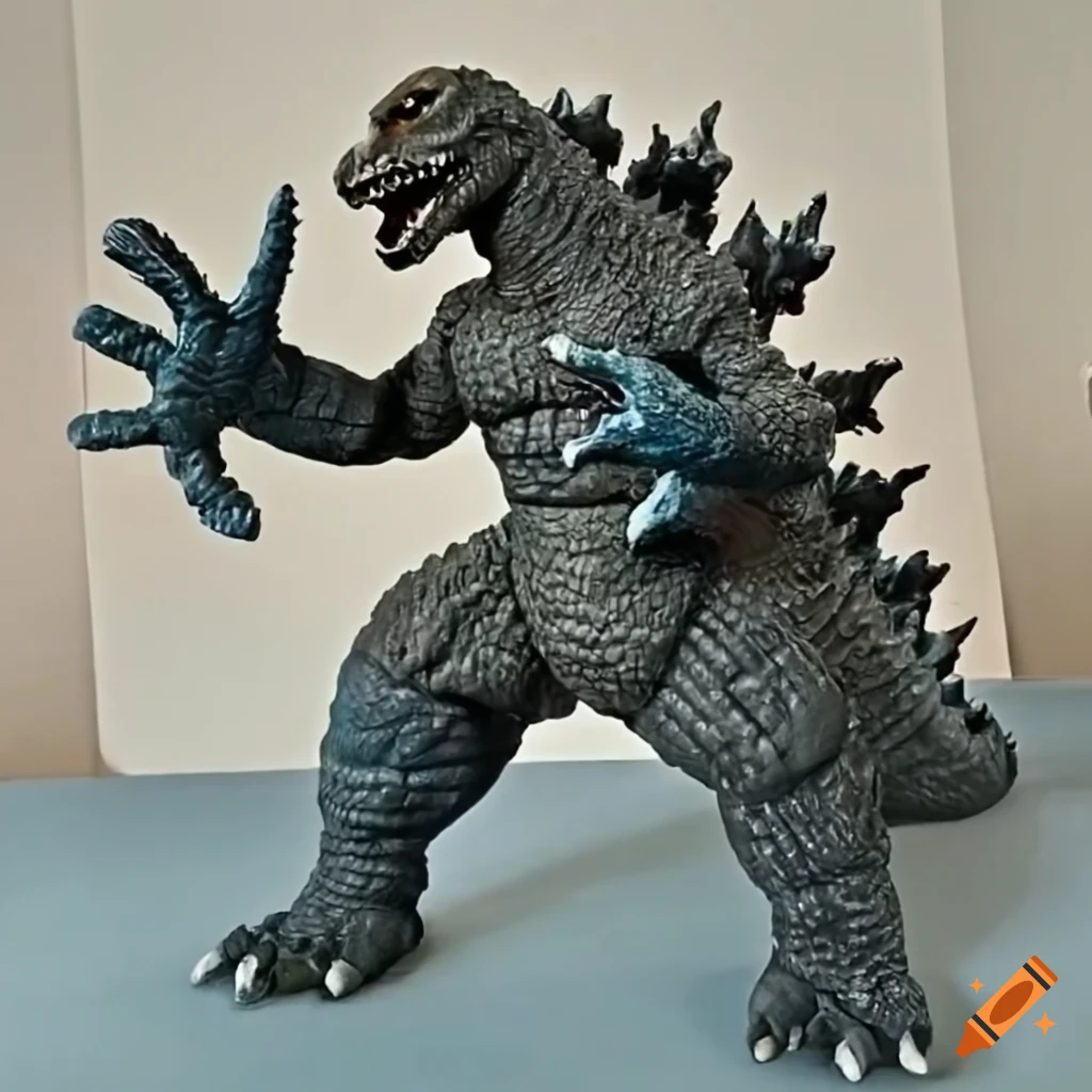 Cyclops Godzilla battling a hand ladder while riding a centaur in ...