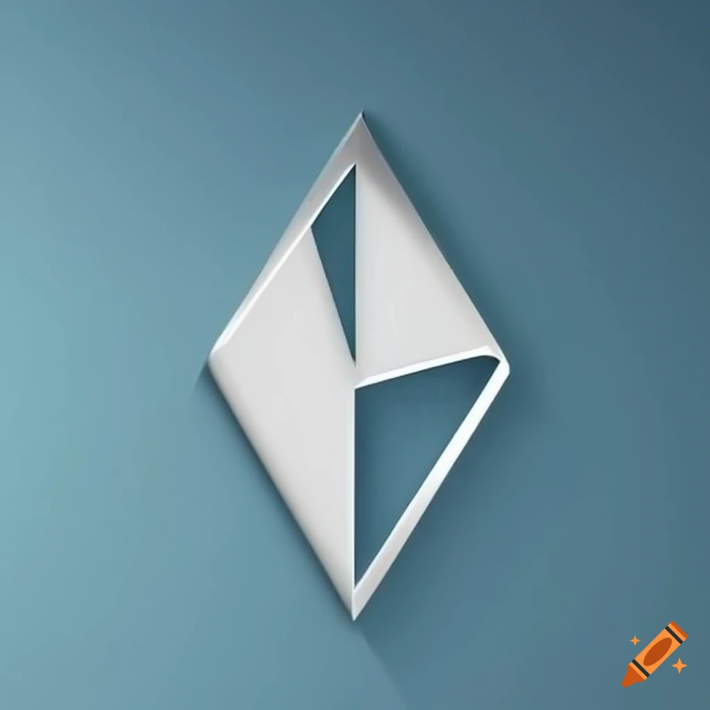 Elegant 2d wall logo on Craiyon