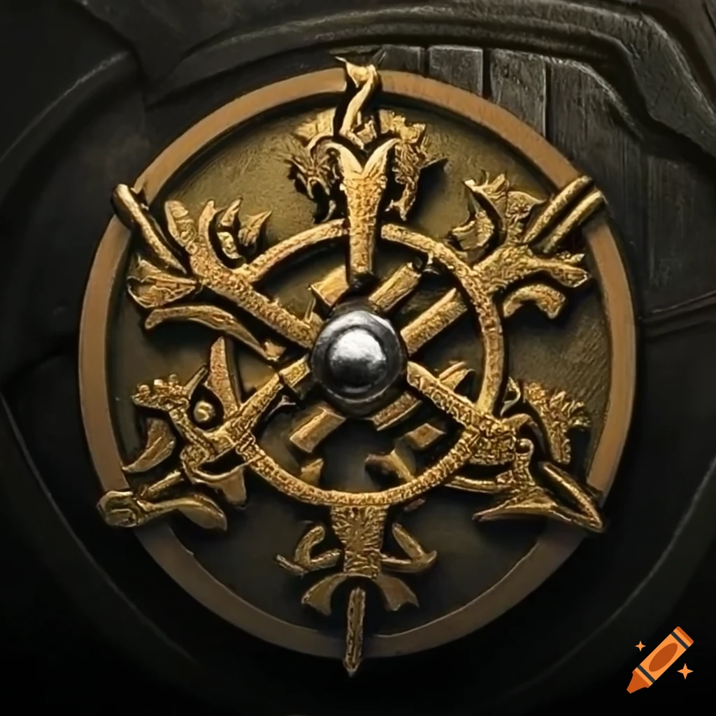 Medieval fantasy viking style military rank badges on Craiyon