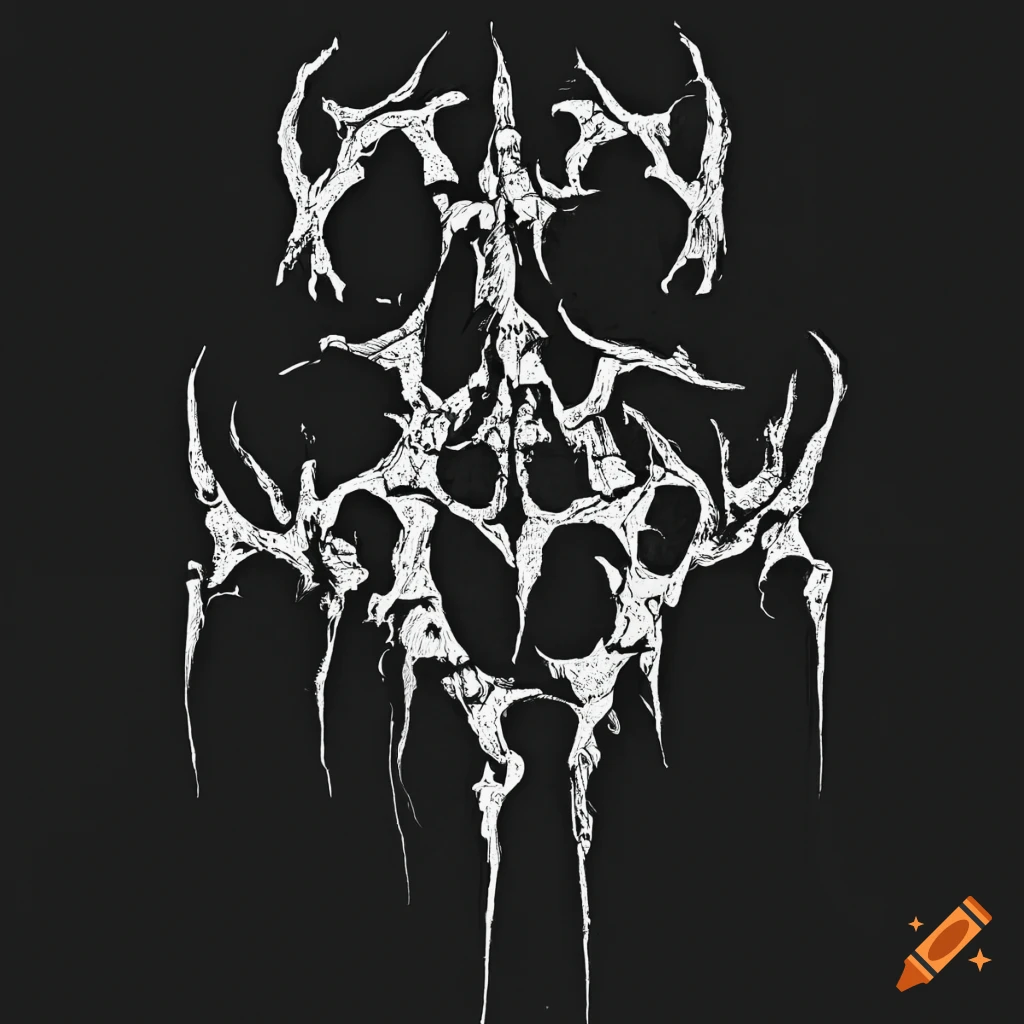 Deathcore logo of the brand 'death call' on Craiyon