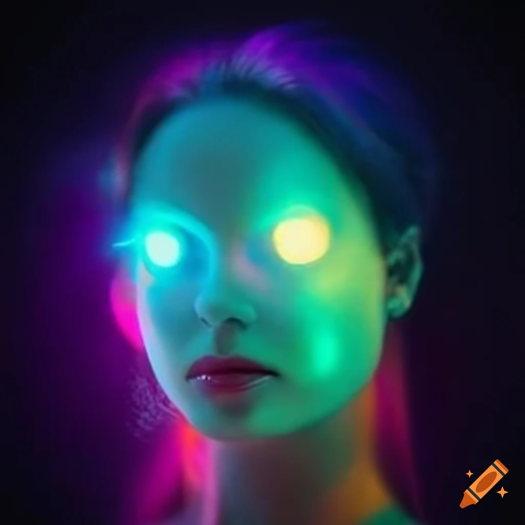 Glowing light effect on Craiyon