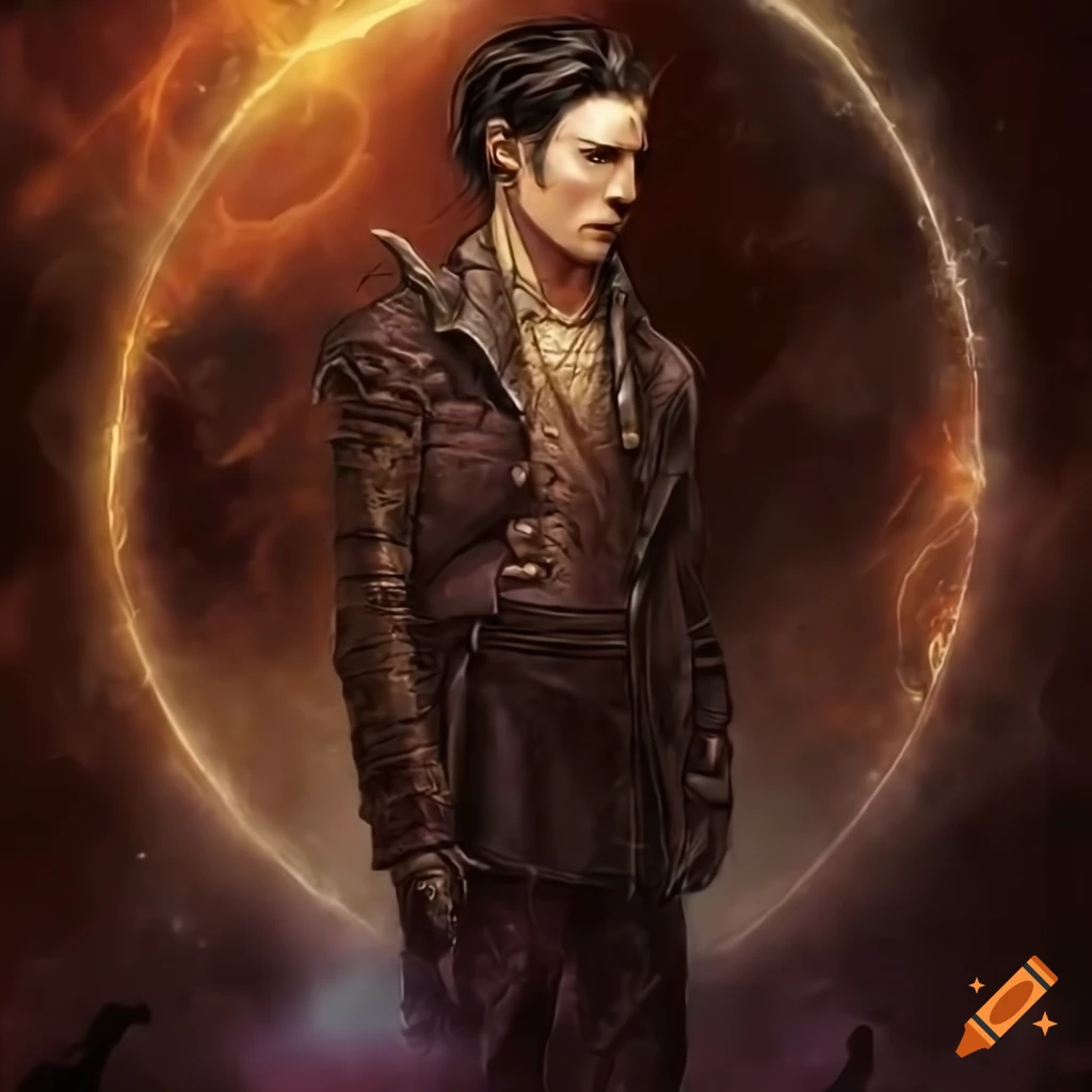 Young Peter Wingfield as Methos the immortal in cover art with high ...