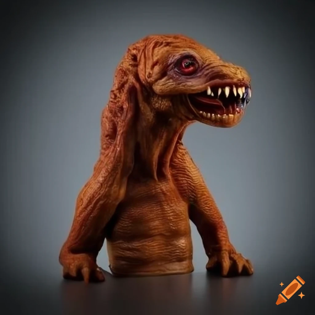 1980s rubber puppet monster creature on Craiyon