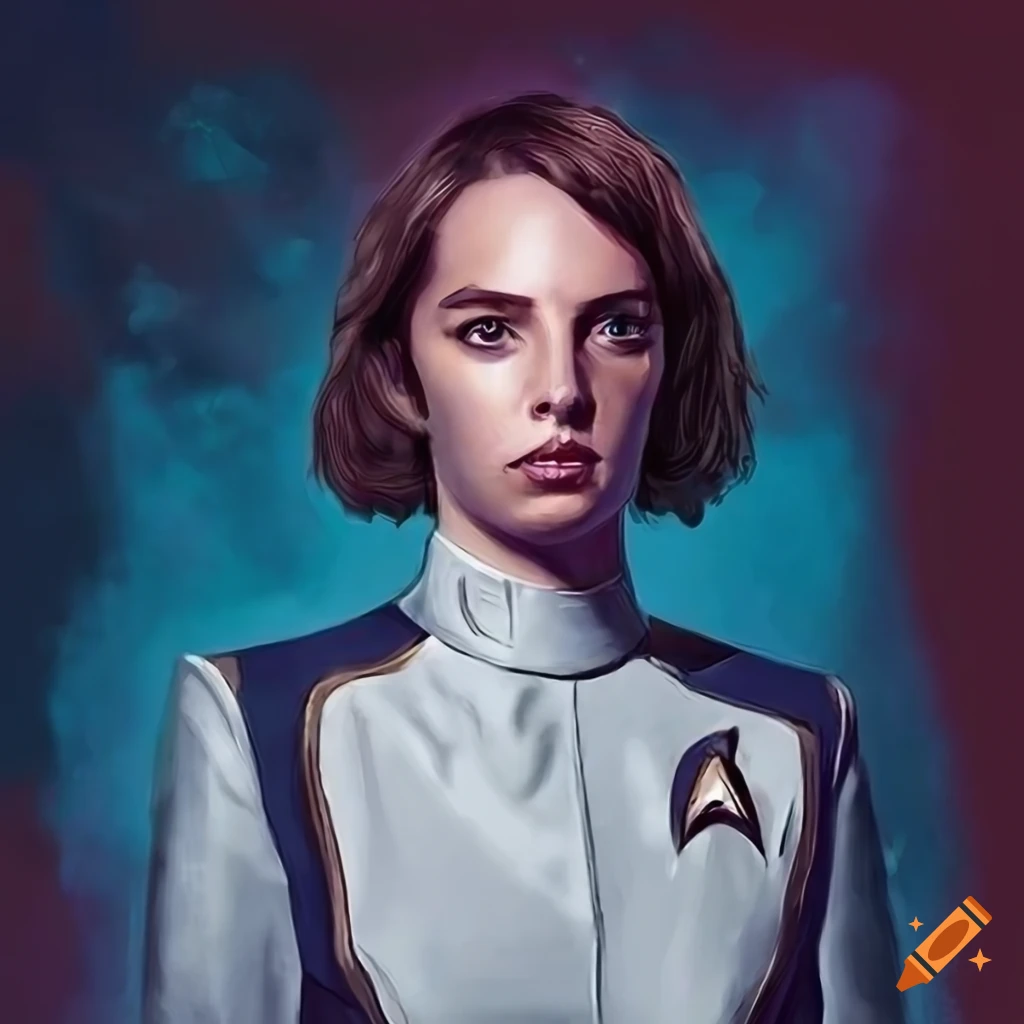 Maya Hawke as Star Trek Discovery character in vibrant film poster ...