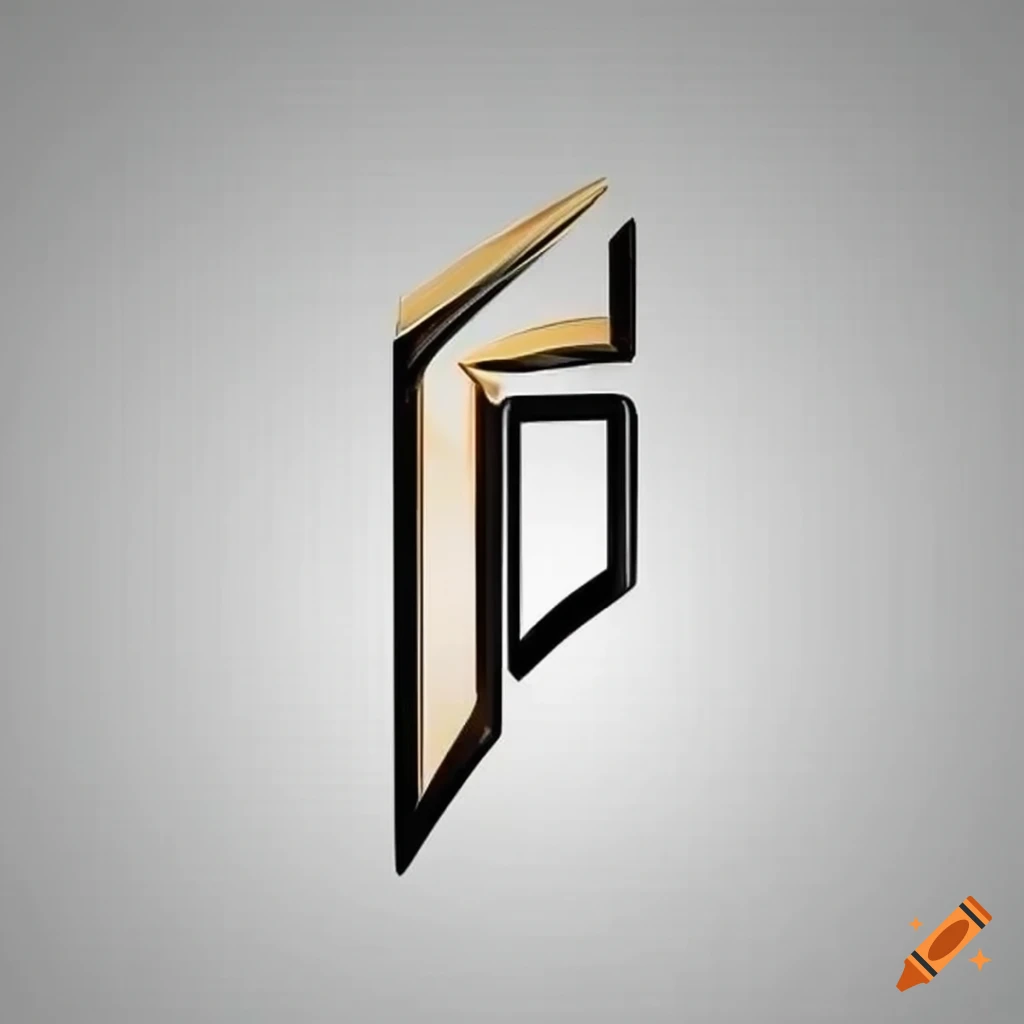 Elegant 2d wall logo on Craiyon